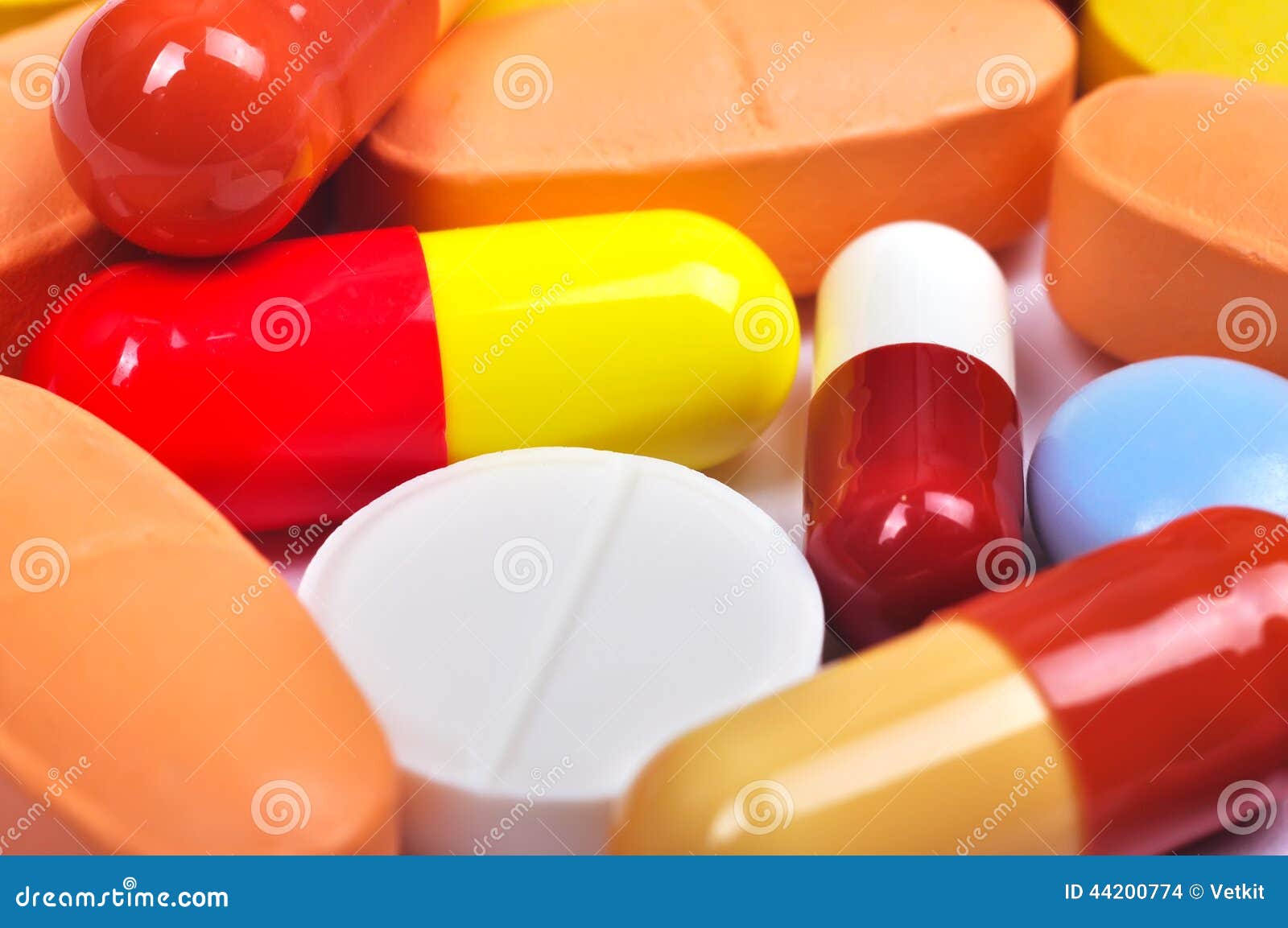 Colored tablets stock photo. Image of container, group - 44200774