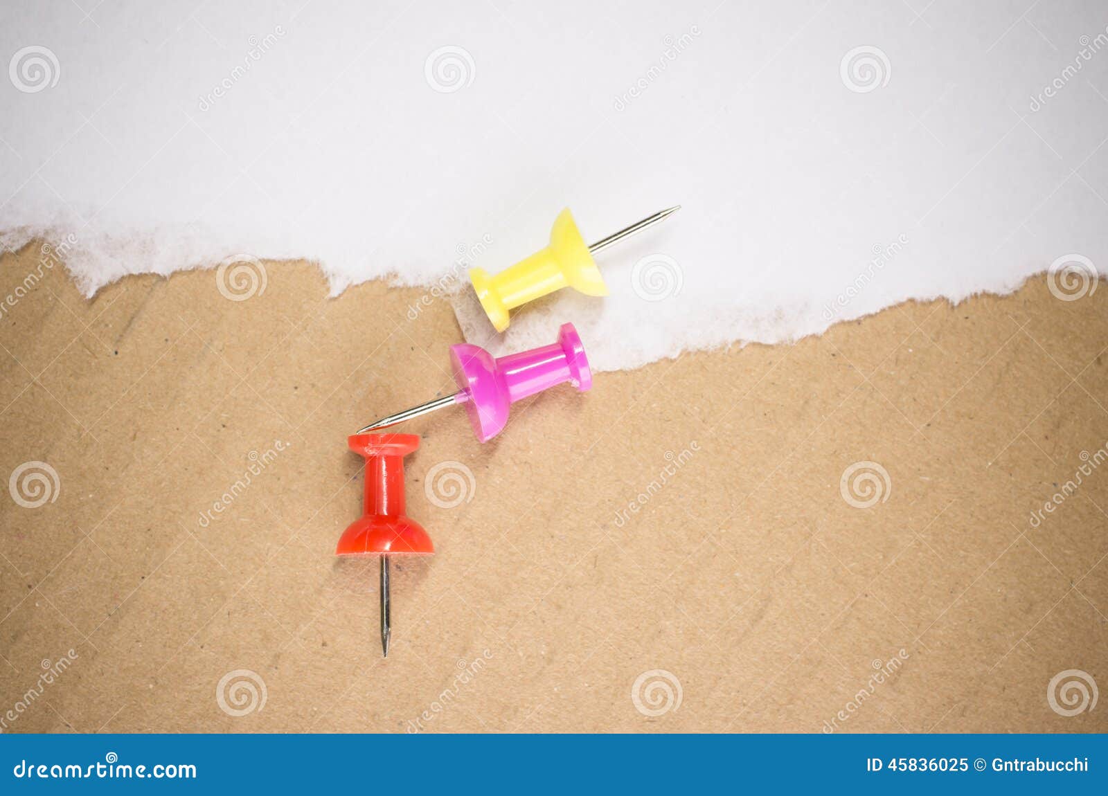 Colored tacks stock image. Image of paperboard, hold - 45836025