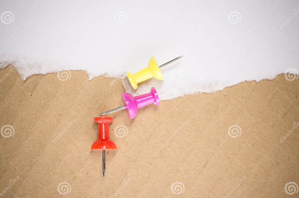 Colored tacks stock image. Image of paperboard, hold - 45836025