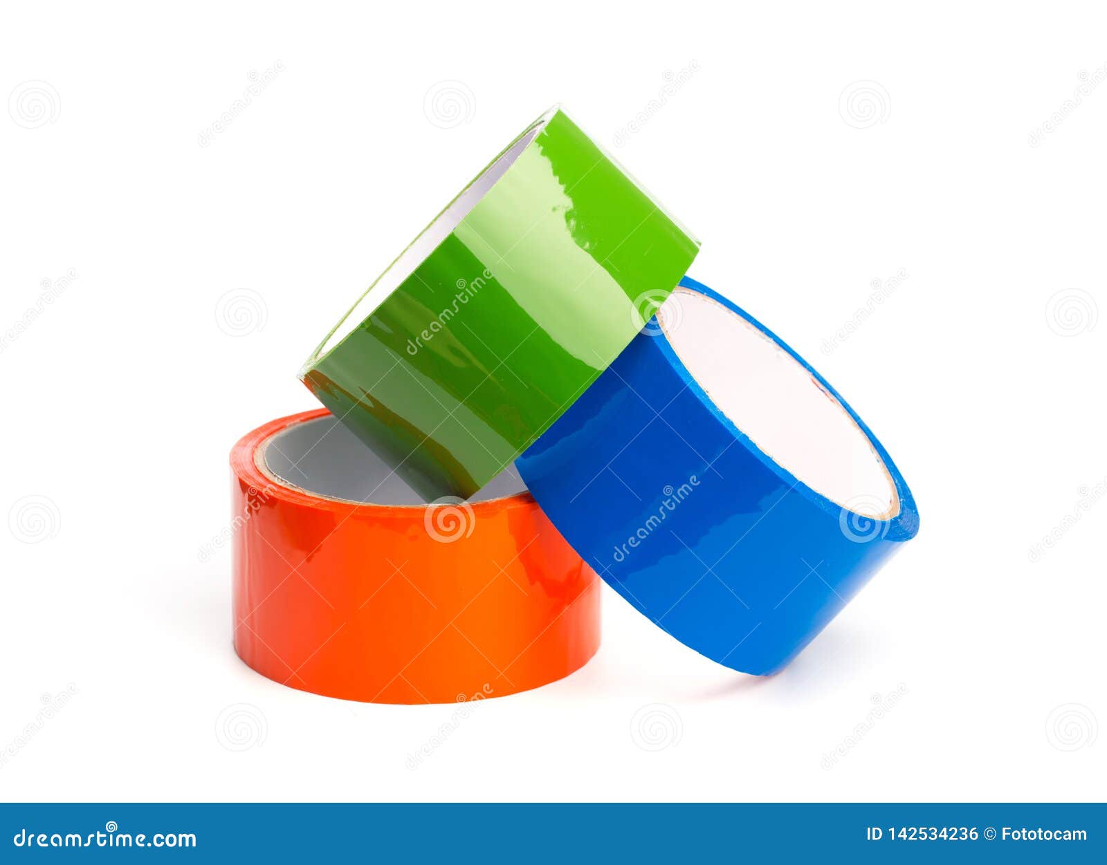 Coloured Tape in Large Rolls Stock Photo - Image of masking, electrical ...
