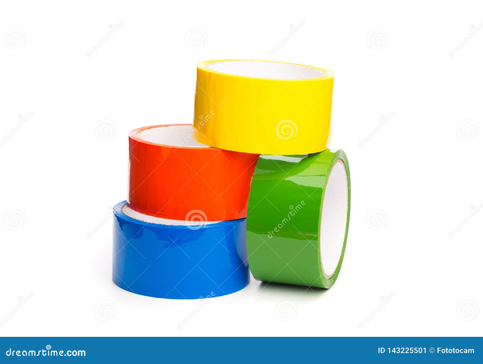 Colored Tape in Large Rolls Stock Image - Image of equipment, adhesive ...