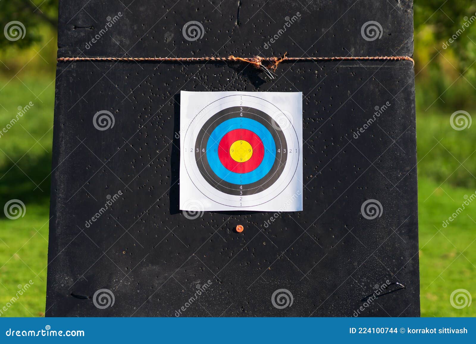Colored Target Board With Arrows Archery Target Background Stock ... Colored Target Board With Arrows Archery Target Background Stock ...