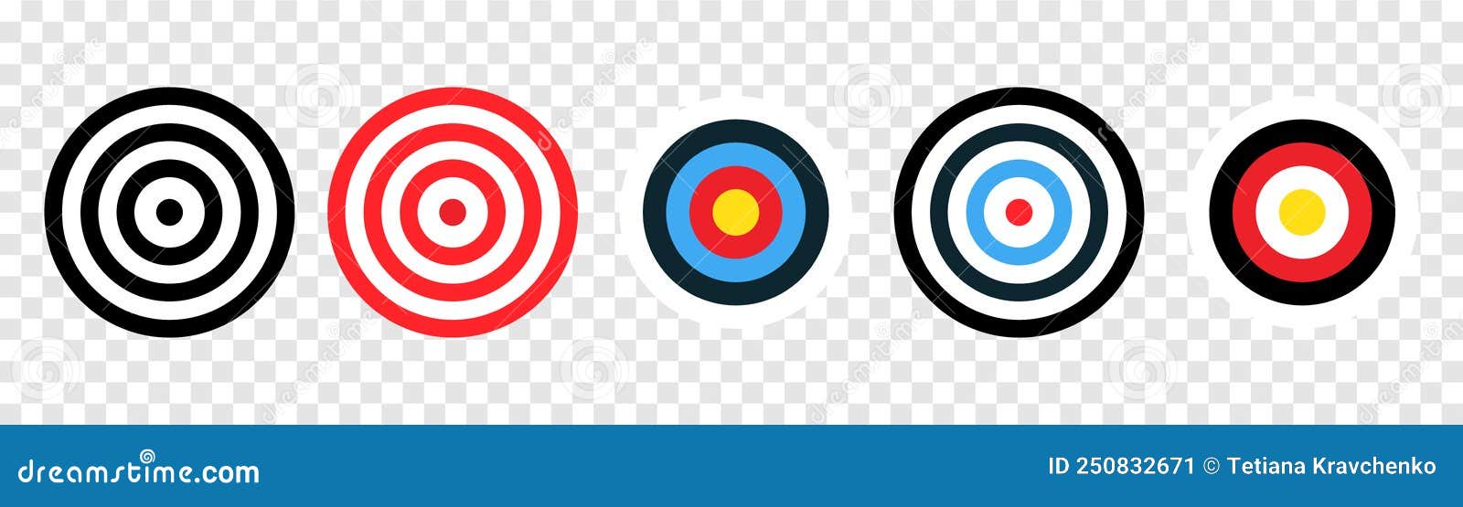 Colored Targets. Vector Illustration. Stock Image Stock Vector ...