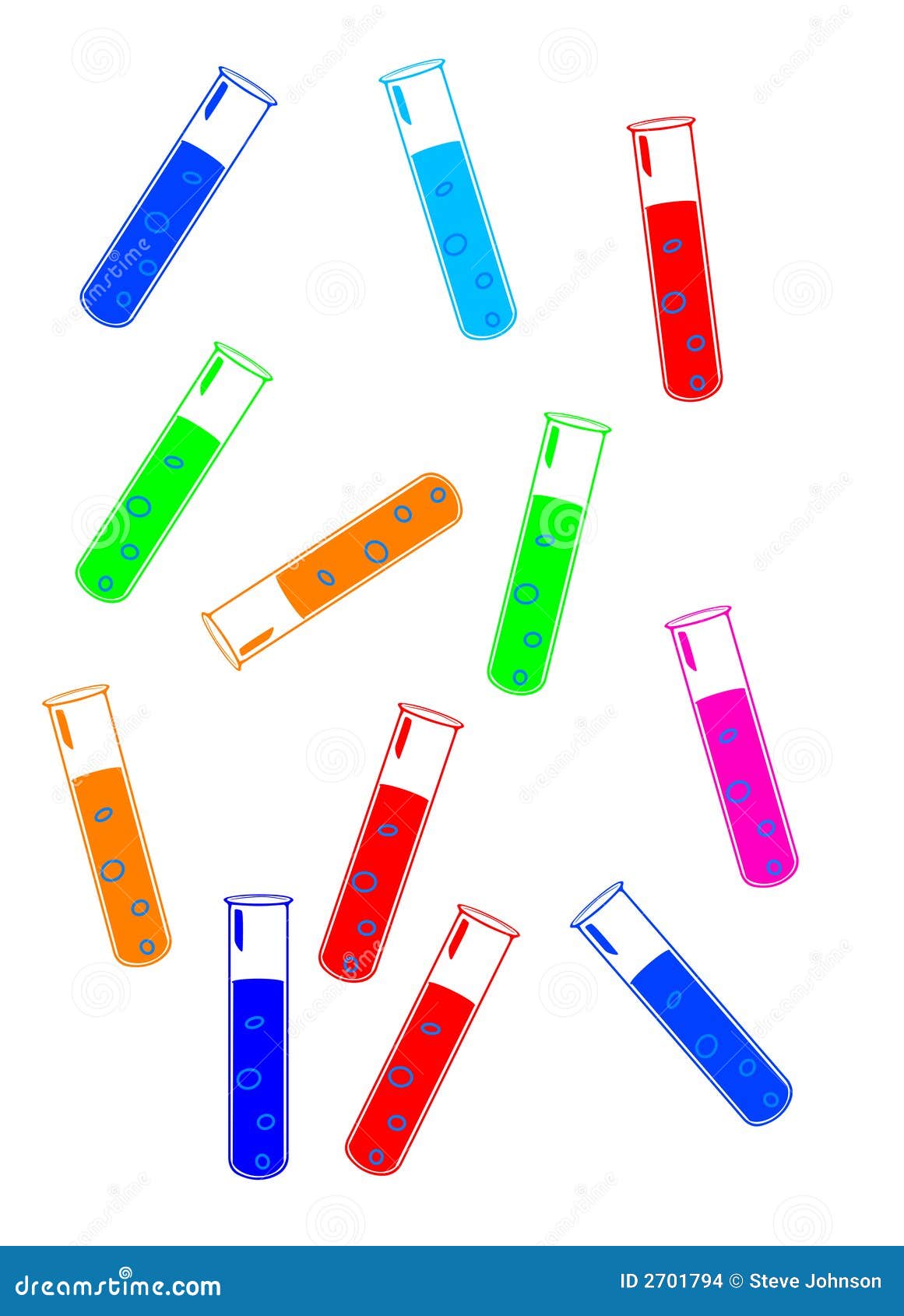 Colored test tubes stock illustration. Illustration of laboratory - 2701794