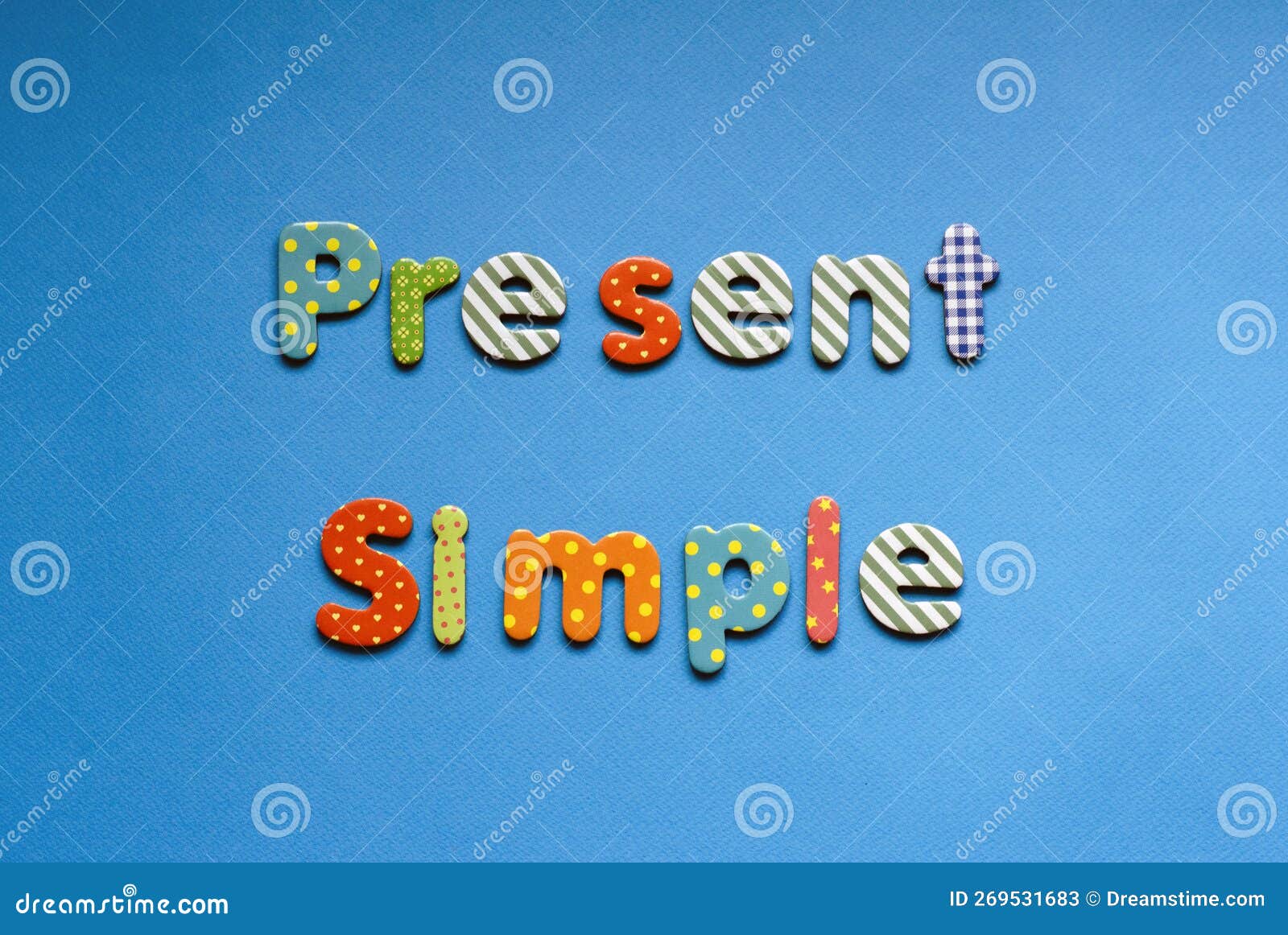 Present Simple Tense - Verb To Be Education Mind Map On Blackboard ...