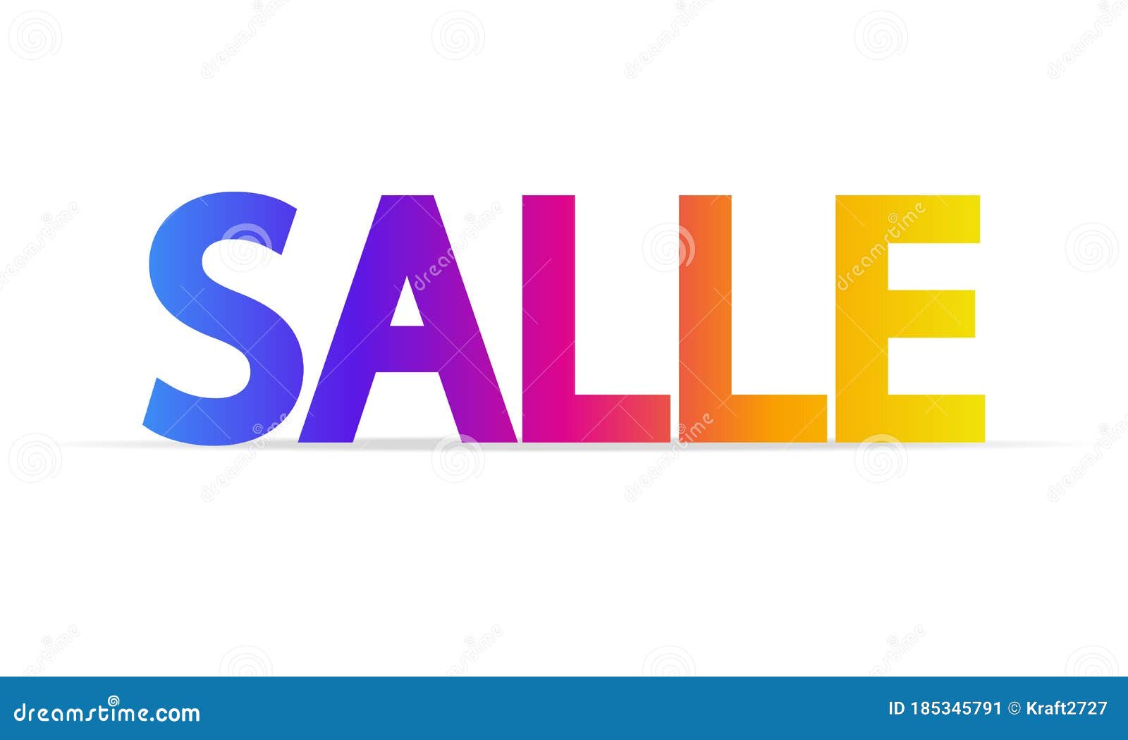 Colored text salle stock vector. Illustration of marketing - 185345791