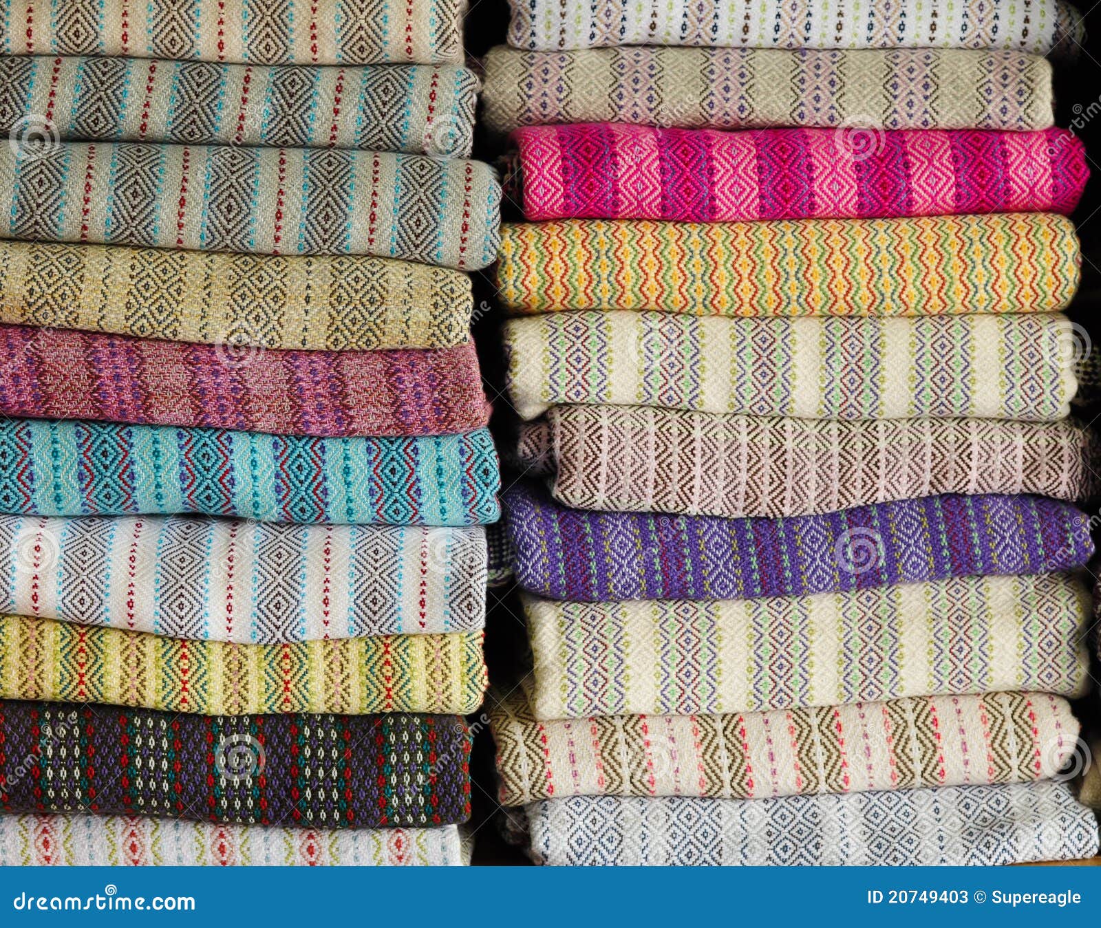 Colored textile stock image. Image of detail, blanket - 20749403