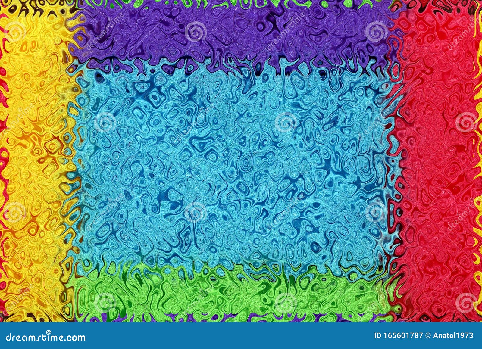 Colored Texture from Abstraction and Distortion with Colorful Spots ...