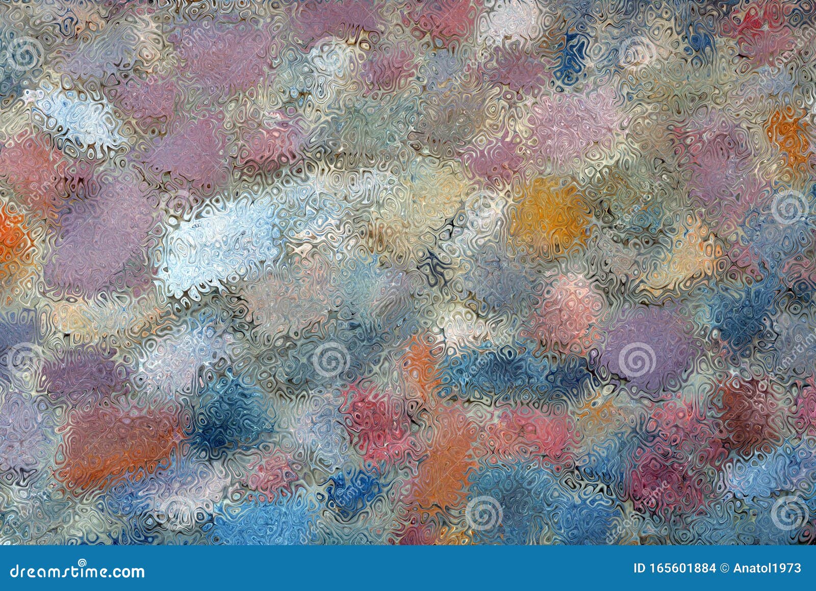 Colored Texture from Abstraction and Distortion with Colorful Spots ...