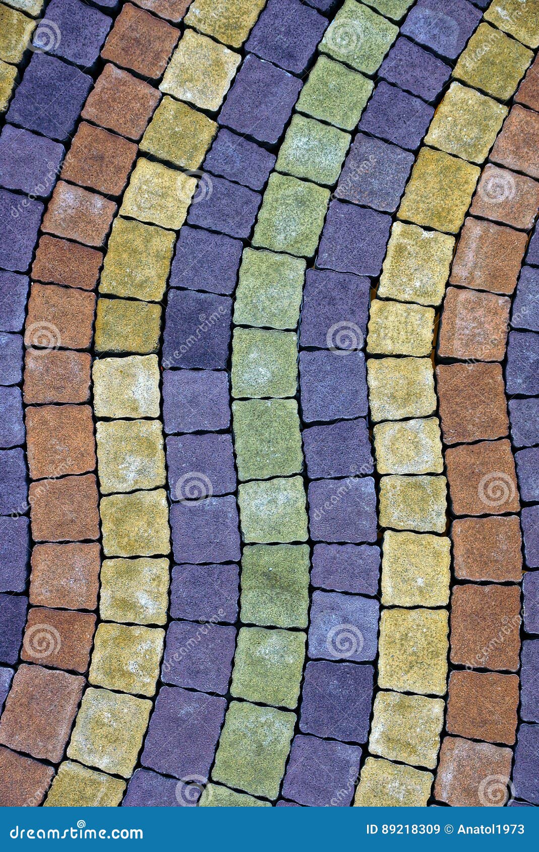 Colored Texture of Stone and Road Tiles Stock Image - Image of square ...