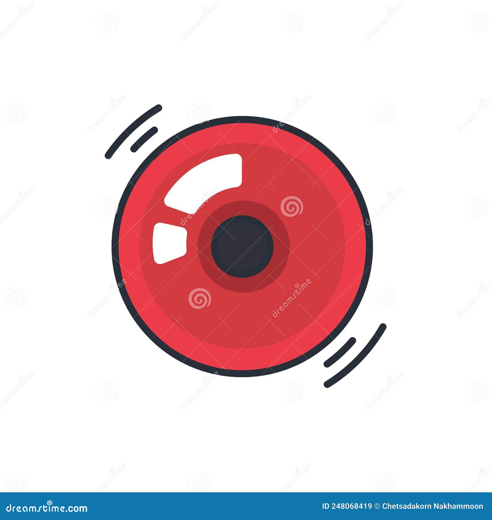 Emergency Bell Icon Vector Isolated On White Background, Emergency Bell ...