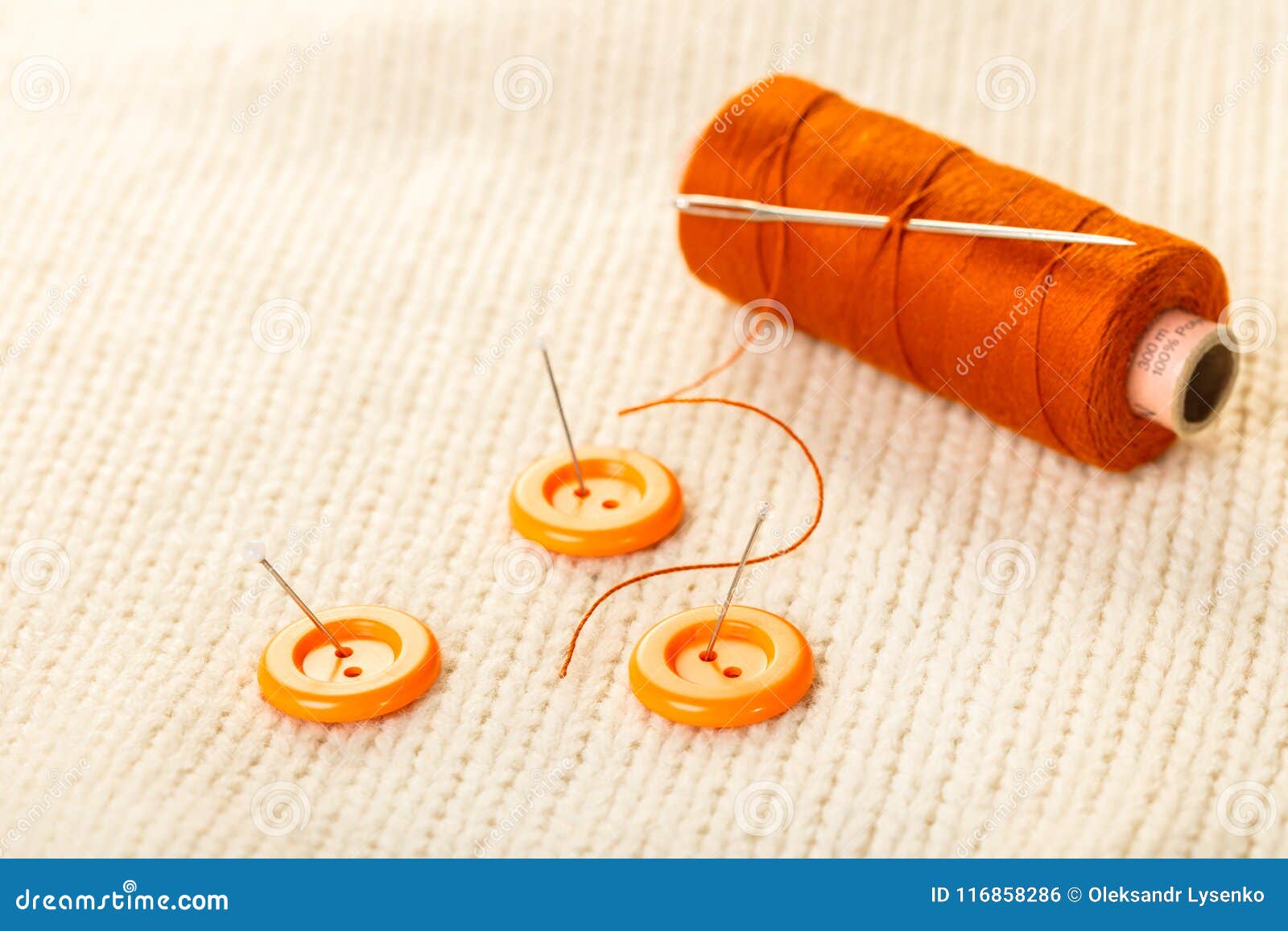 Colored thread and buttons stock photo. Image of button - 116858286
