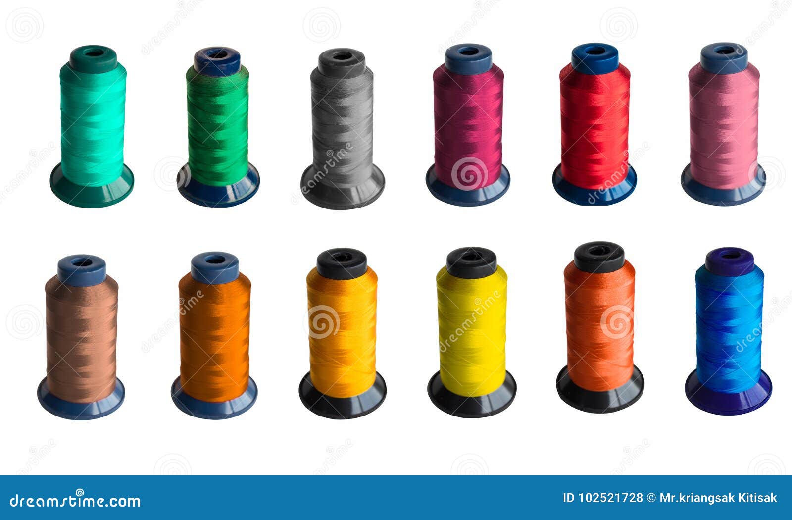 Colored thread stock photo. Image of cotton, reel, spool - 102521728