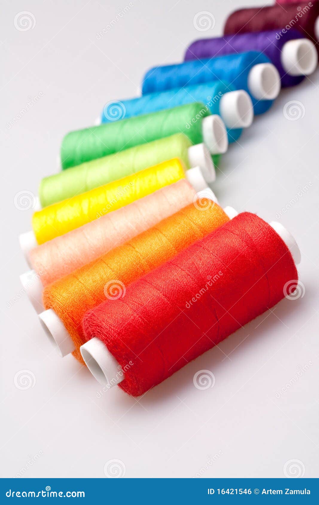 Colored thread for sewing stock photo. Image of macro - 16421546