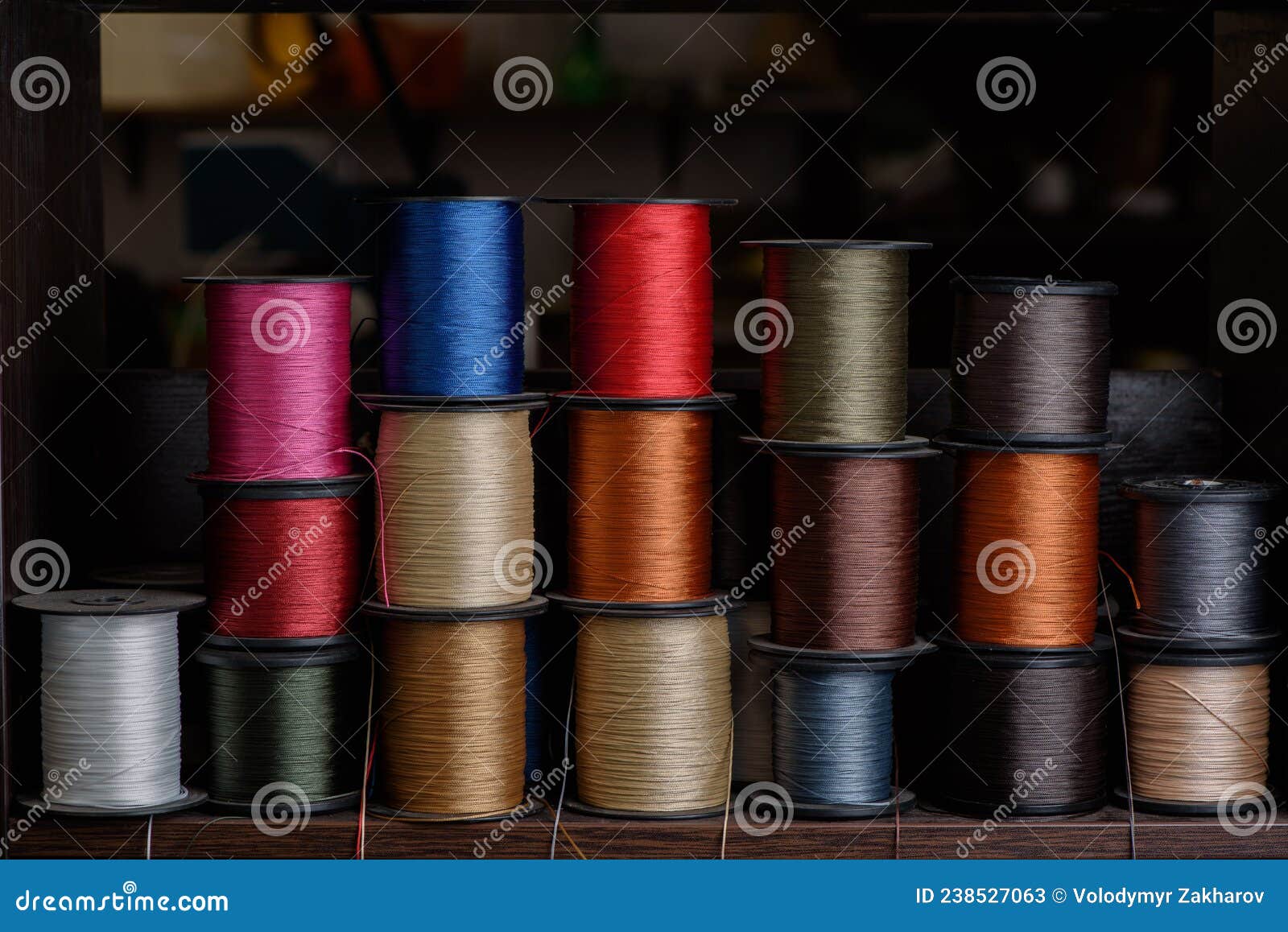 Colored Thread Spools for Shoemaking. Shoe Stitching Thread in ...