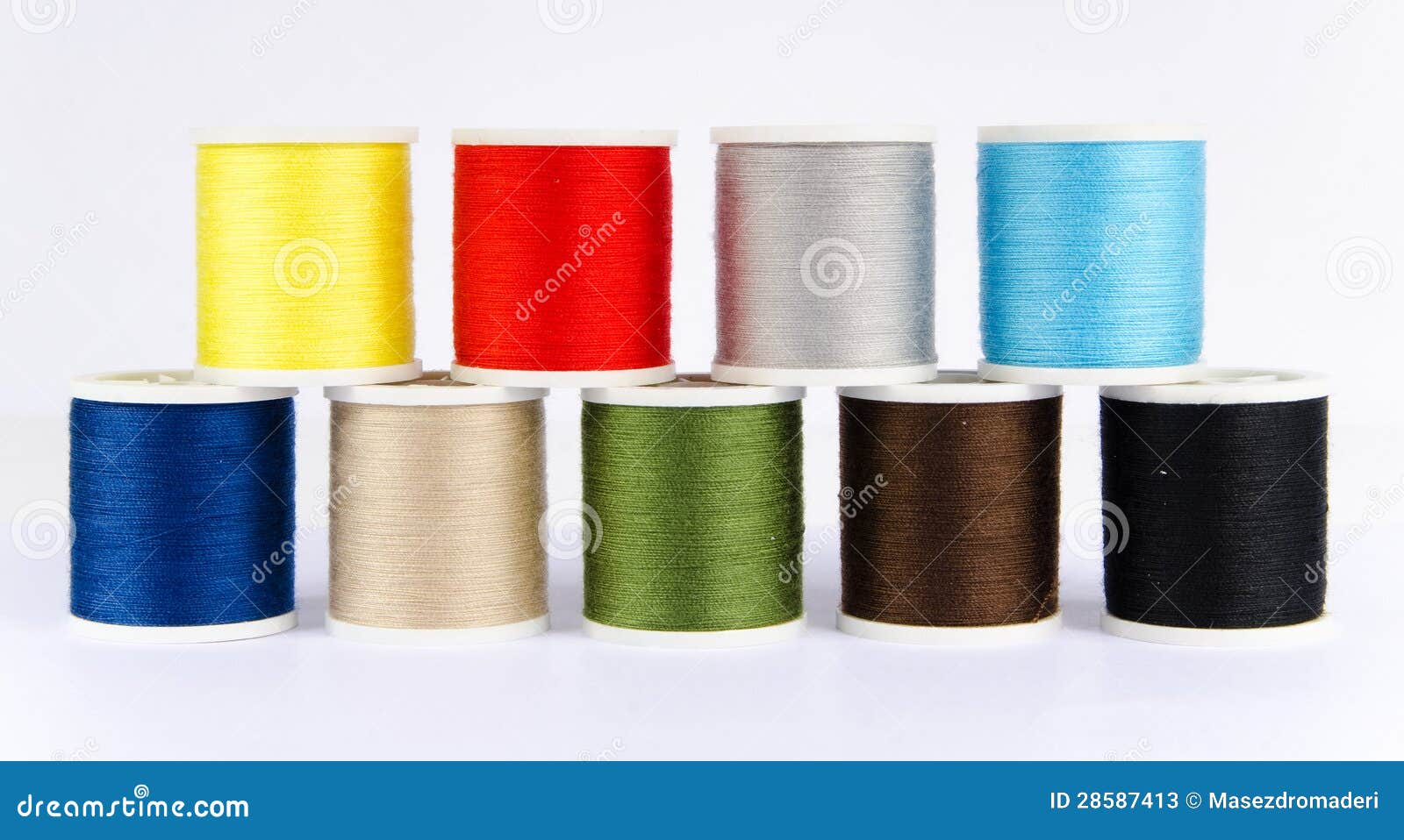 Colored threads stock image. Image of colorful, yellow - 28587413