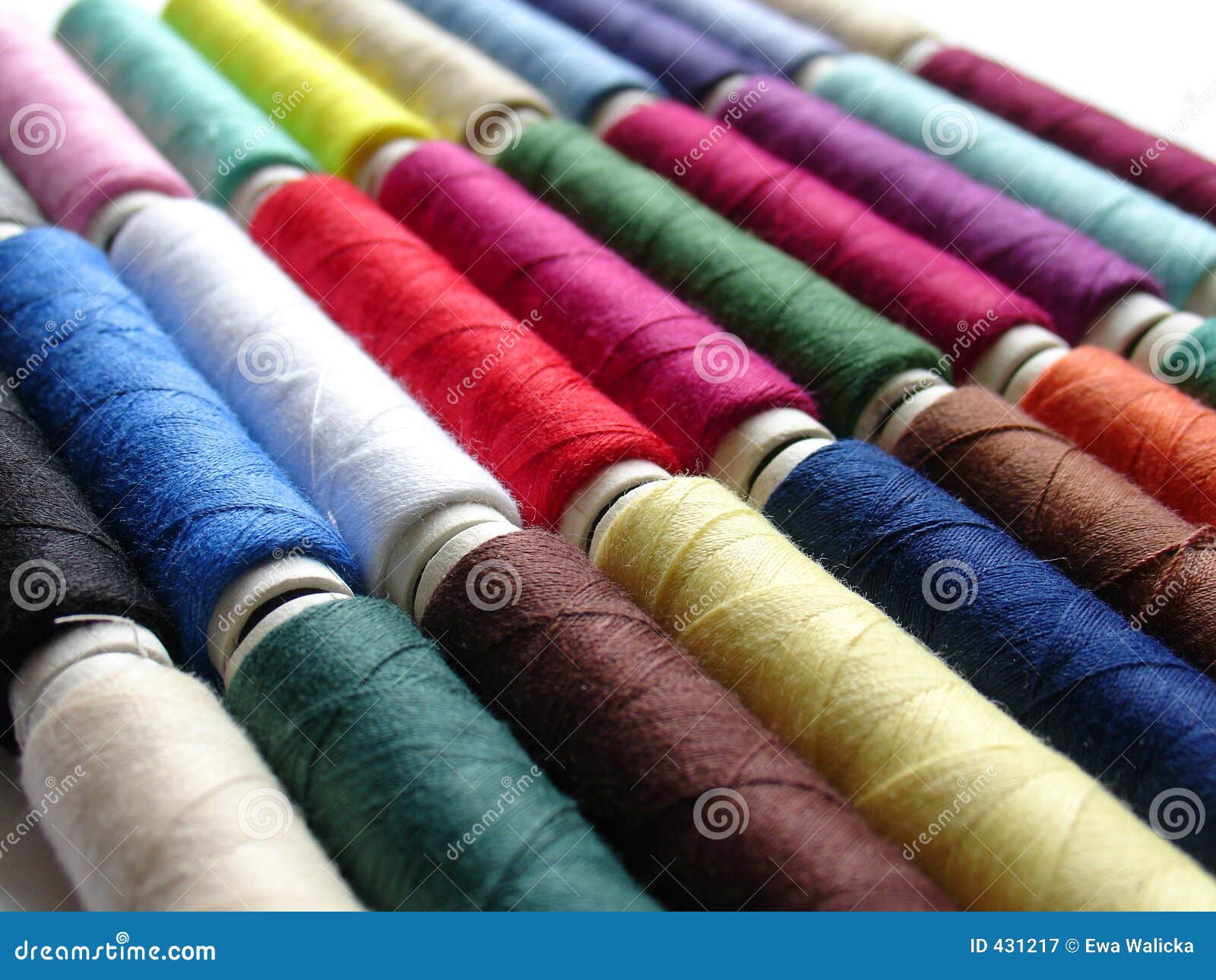 Colored threads stock image. Image of textile, spool, domestic - 431217