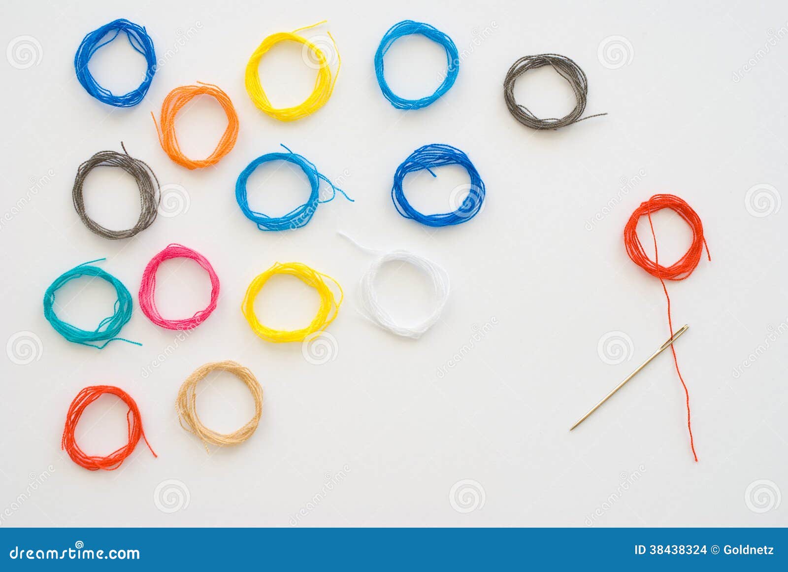 Colored threads stock photo. Image of industry, embroidery - 38438324