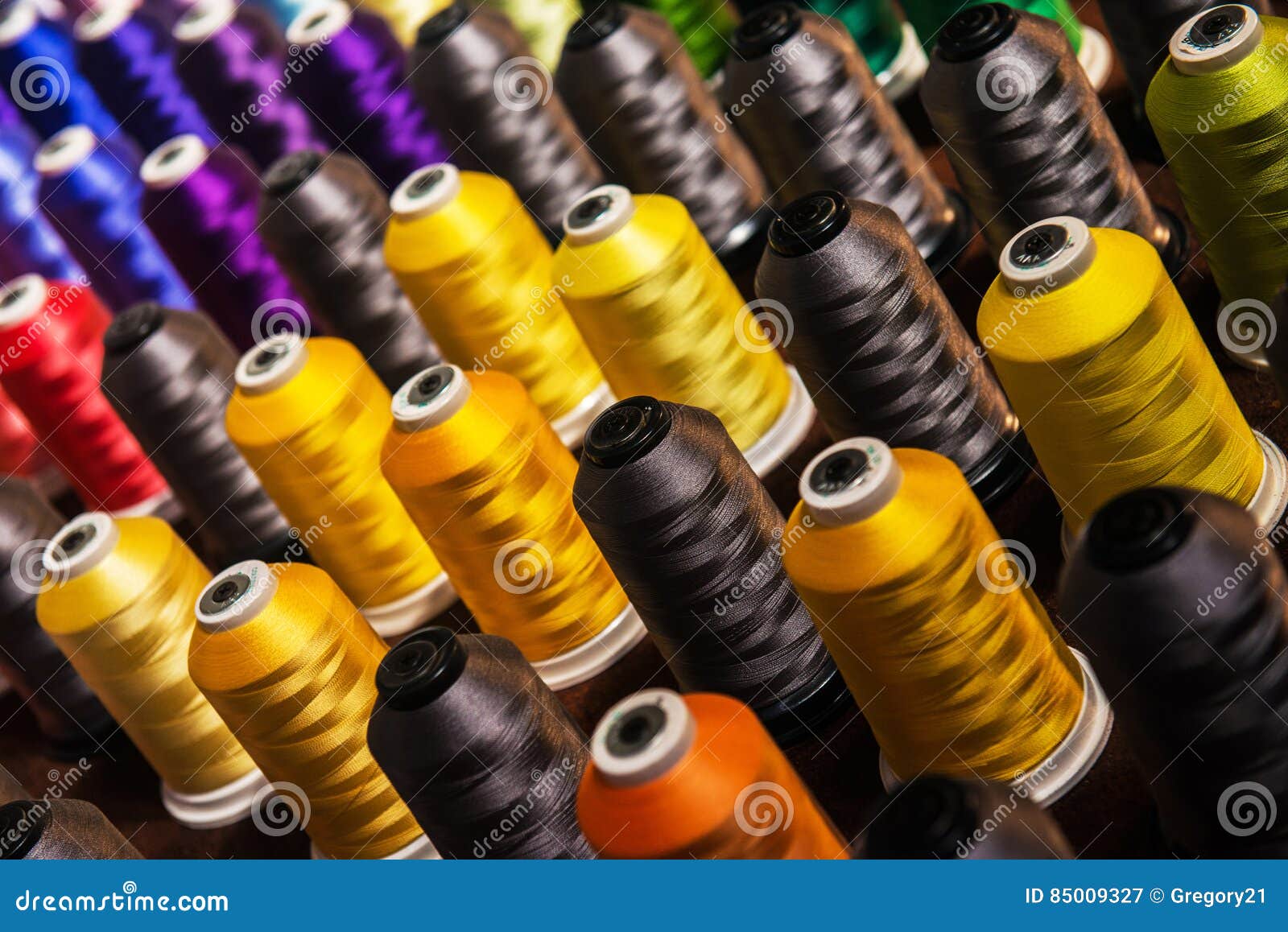 Colored Threads stock image. Image of fabrics, isolated - 85009327