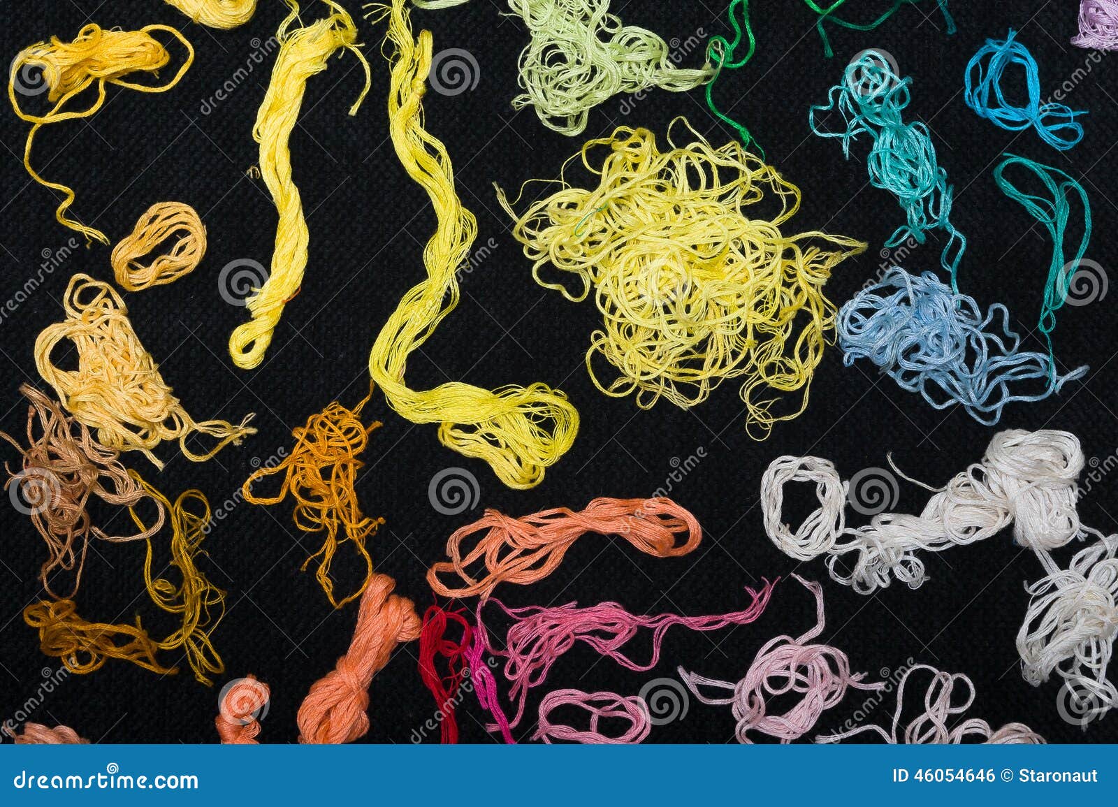 Colored Threads stock photo. Image of knitting, embroidery - 46054646