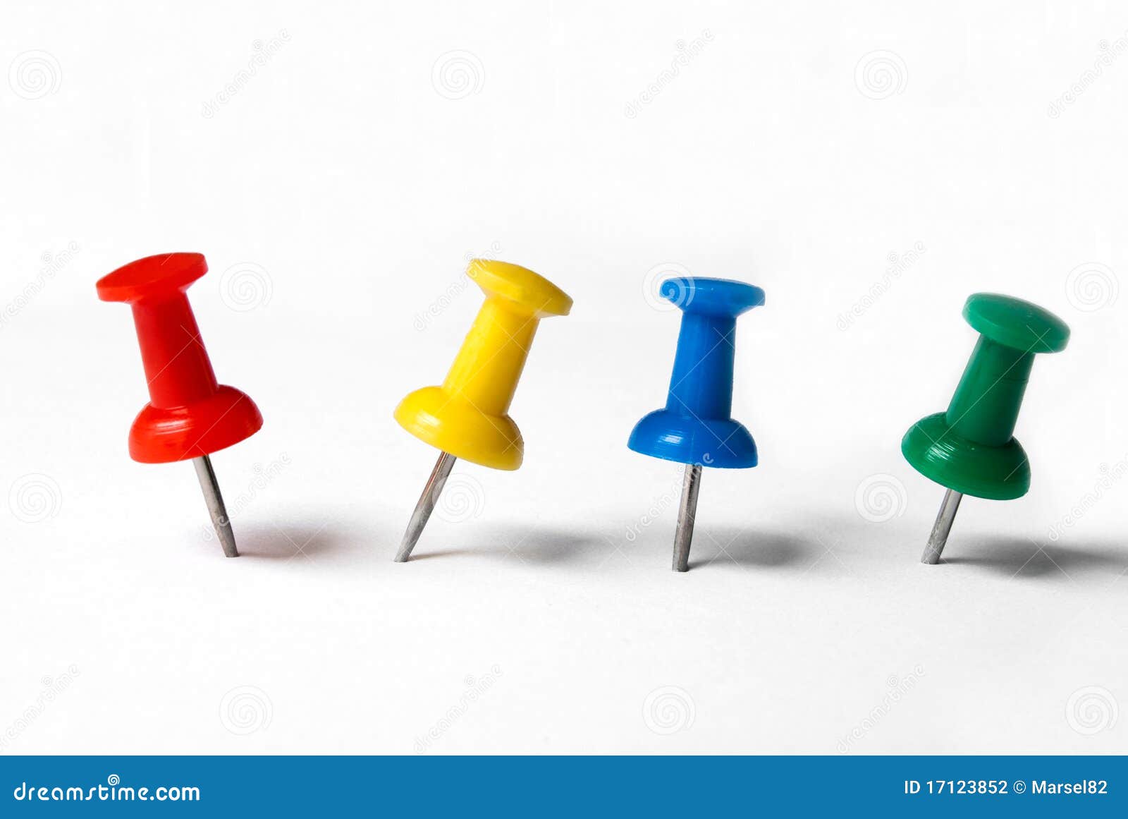 Colored Thumbtacks stock photo. Image of binder, curve - 17123852