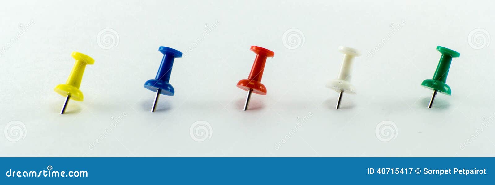 Colored Thumbtacks To Remember Things To Do Stock Image - Image of post ...