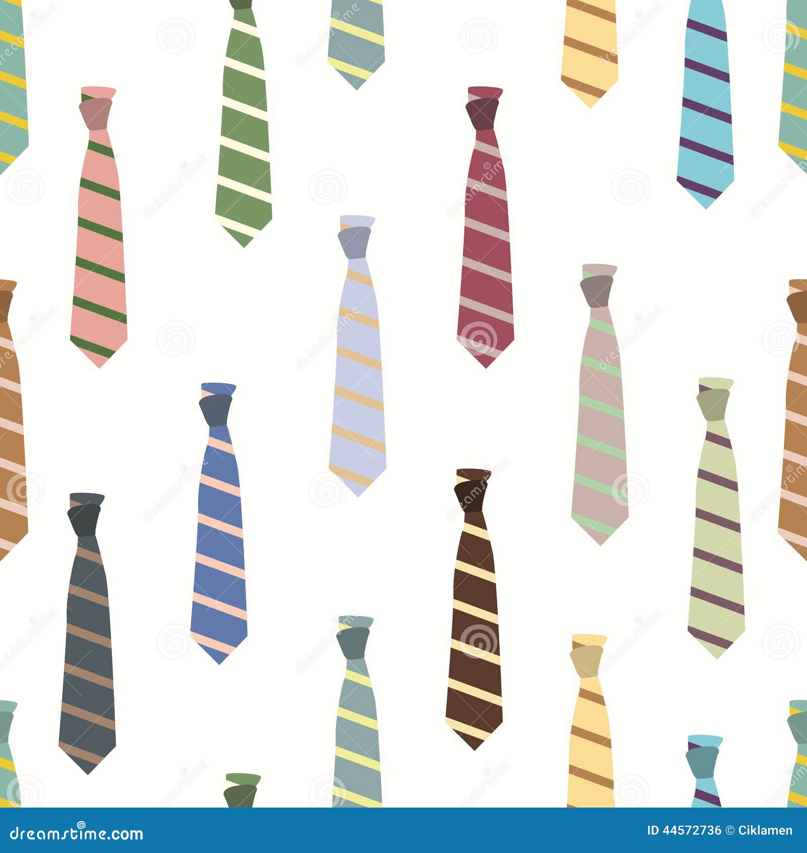 Colored ties stock vector. Illustration of business, vintage - 44572736