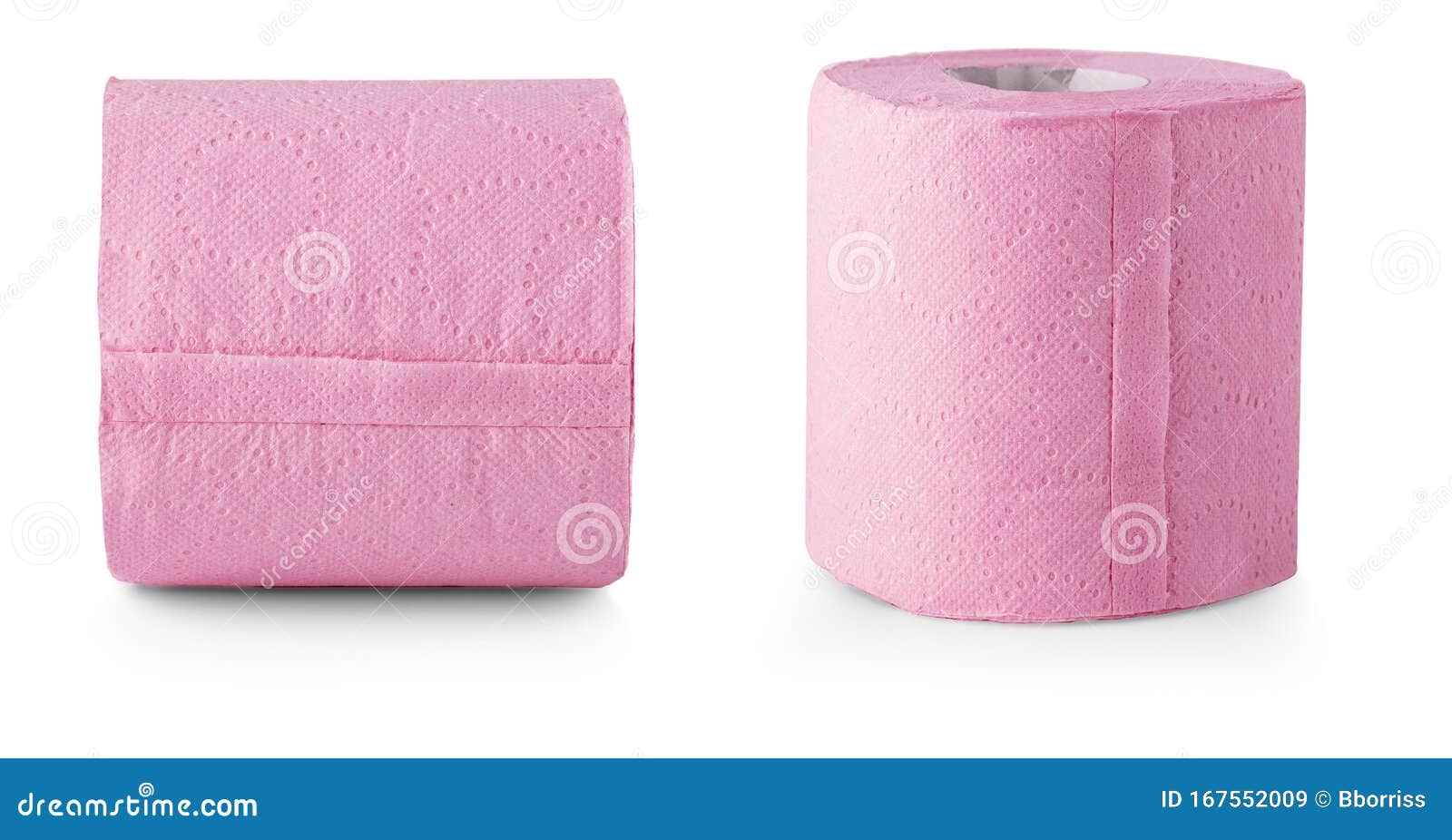 Colored Toilet Paper Roll Isolated on White Stock Image - Image of ...