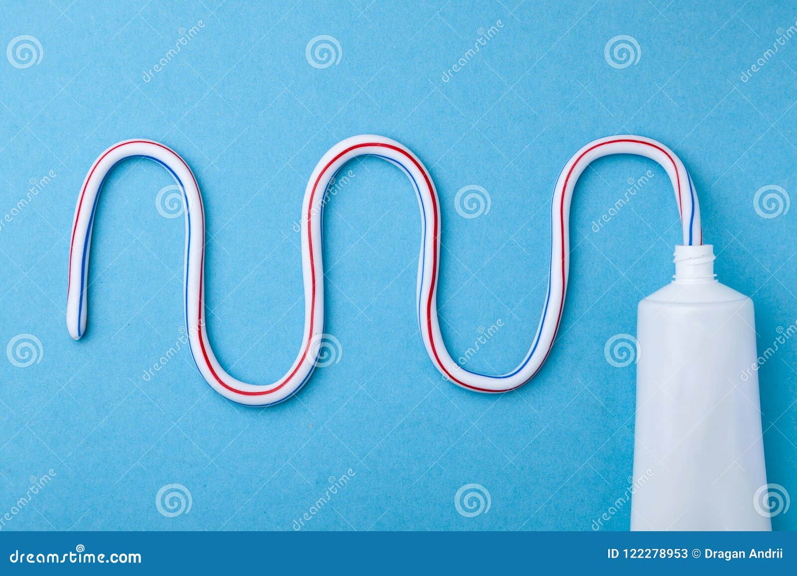 Colored Toothpaste Squeezed Out by Wave of Tube Stock Image - Image of ...