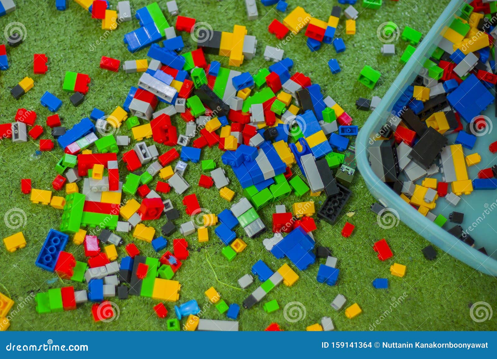 Red Bricks Messy Pile Background. Construction Site Detail. Orange ...