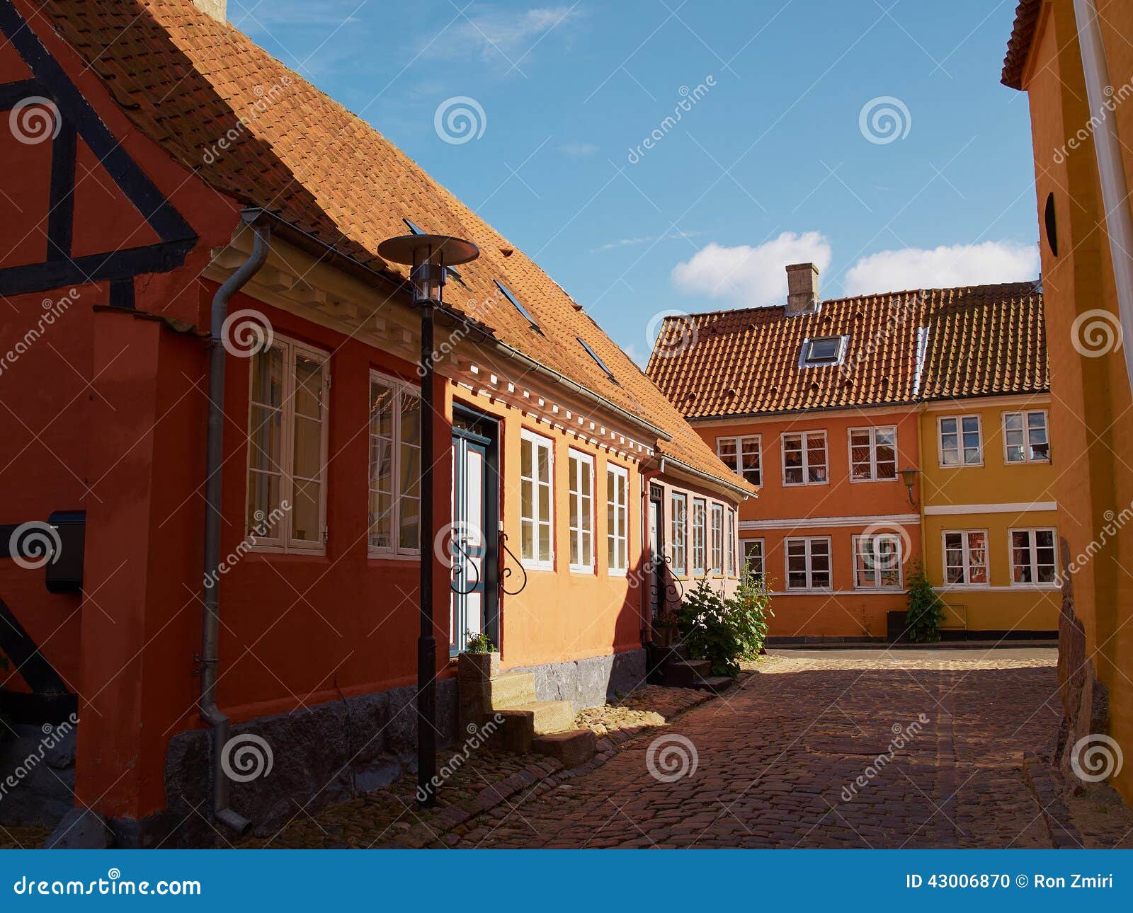 Colored Traditional Danish Houses Stock Photo - Image of design, estate ...