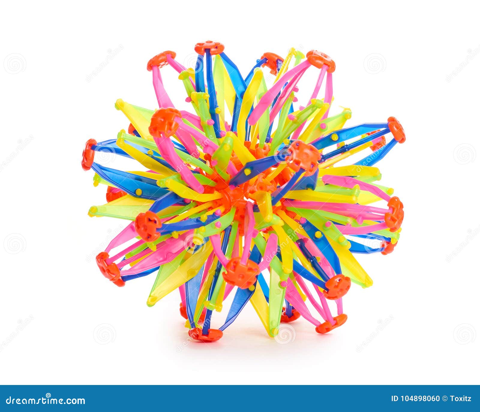 Colored Transformer Ball Isolated on White Background Stock Photo ...