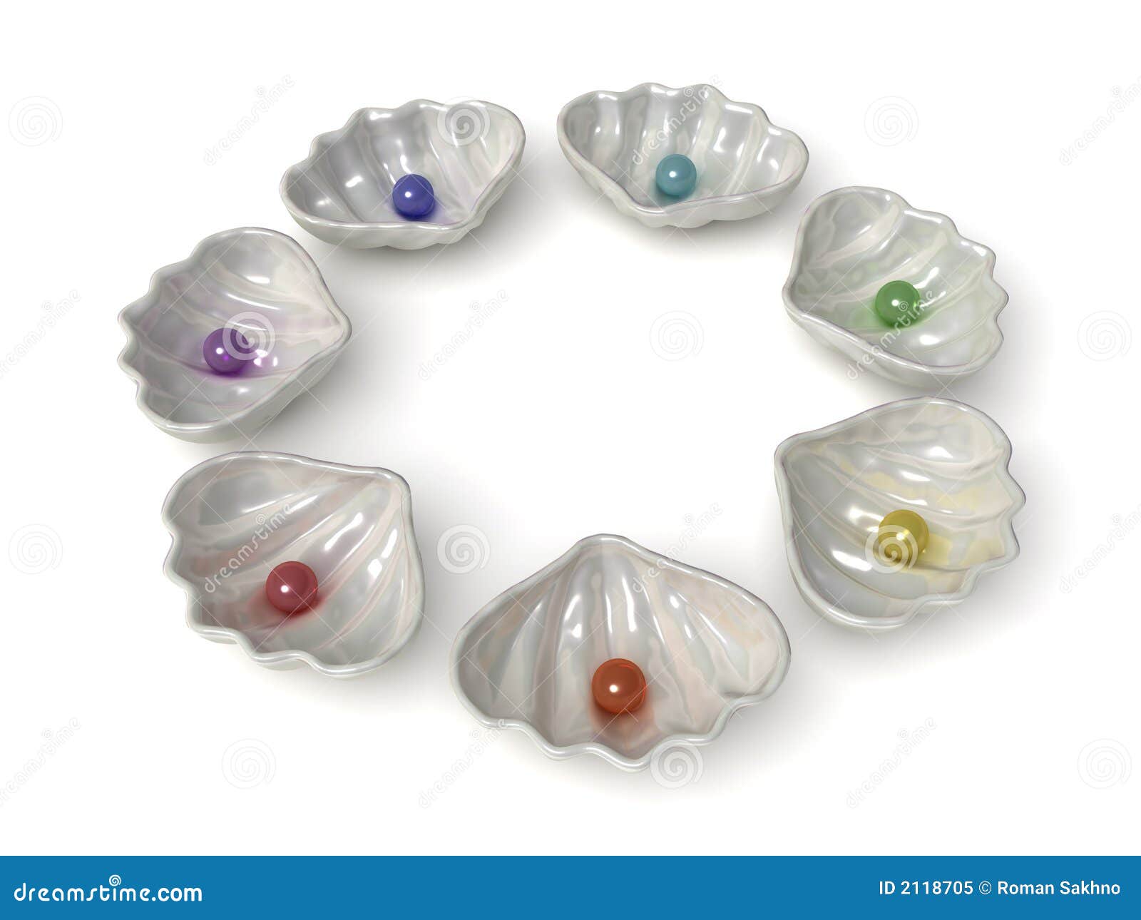 Colored Translucent Pearls Picture. Image: 2118705