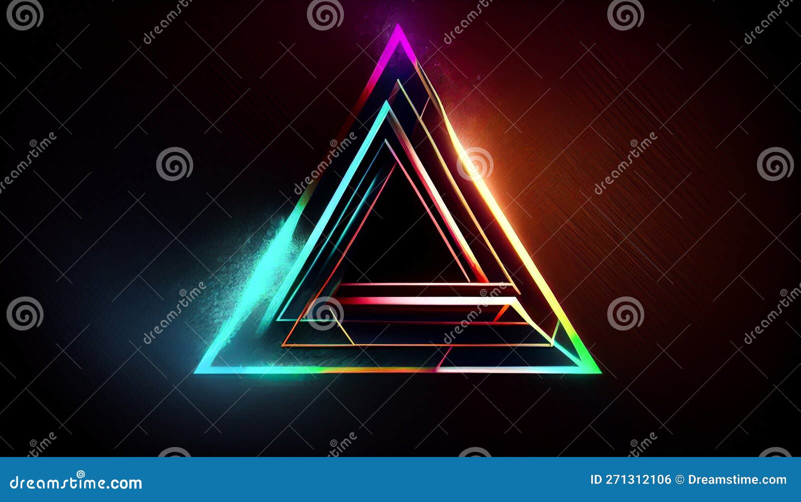 Colored Triangle Cool Concept Stock Illustration - Illustration of ...