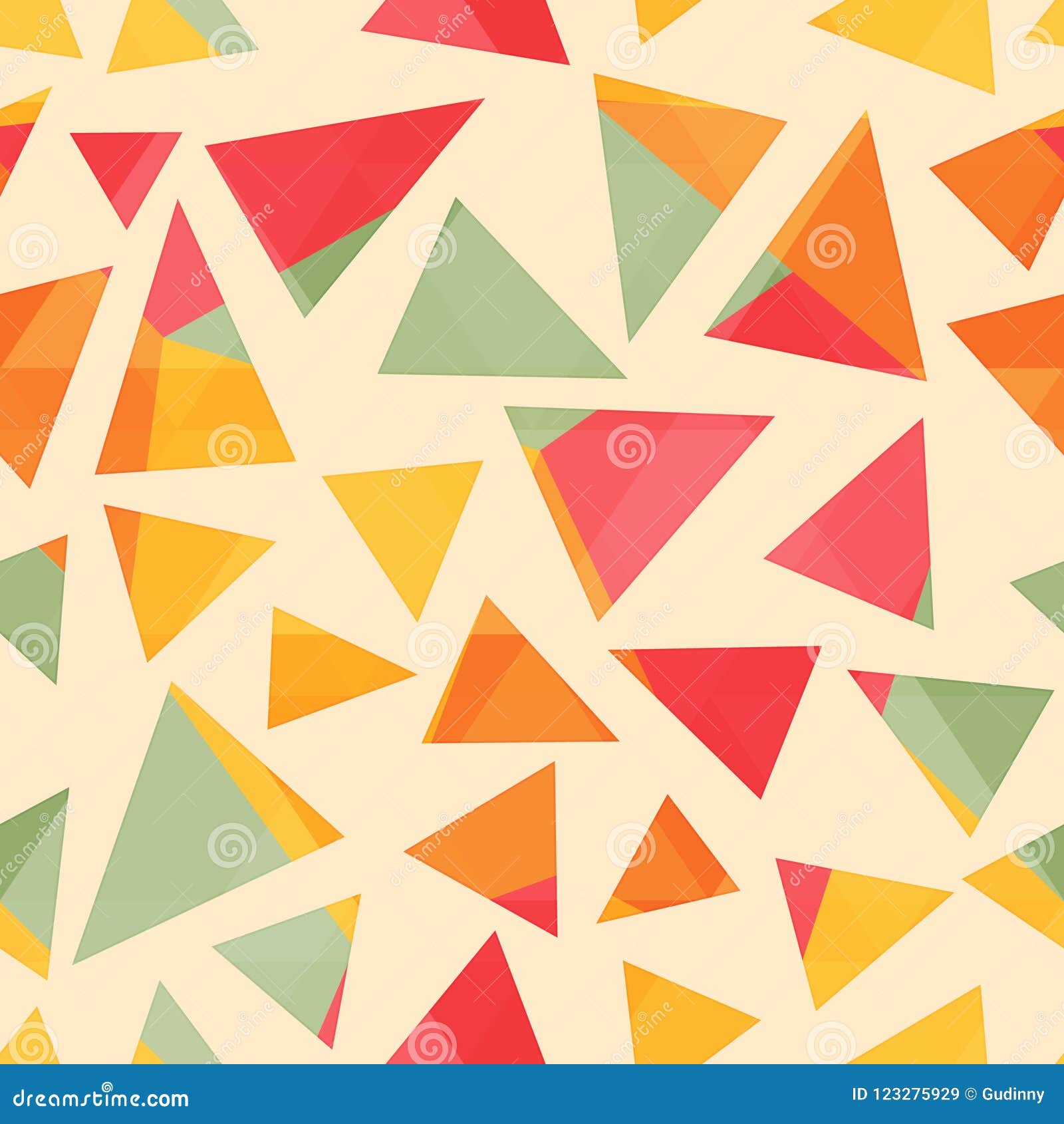 Colored Triangle Seamless Pattern Stock Vector - Illustration of email ...