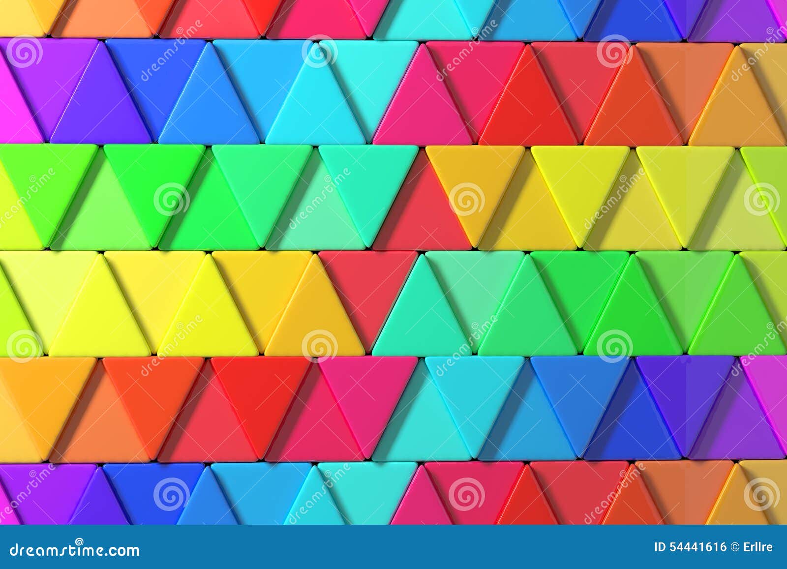 Colored triangles stock illustration. Illustration of random - 54441616