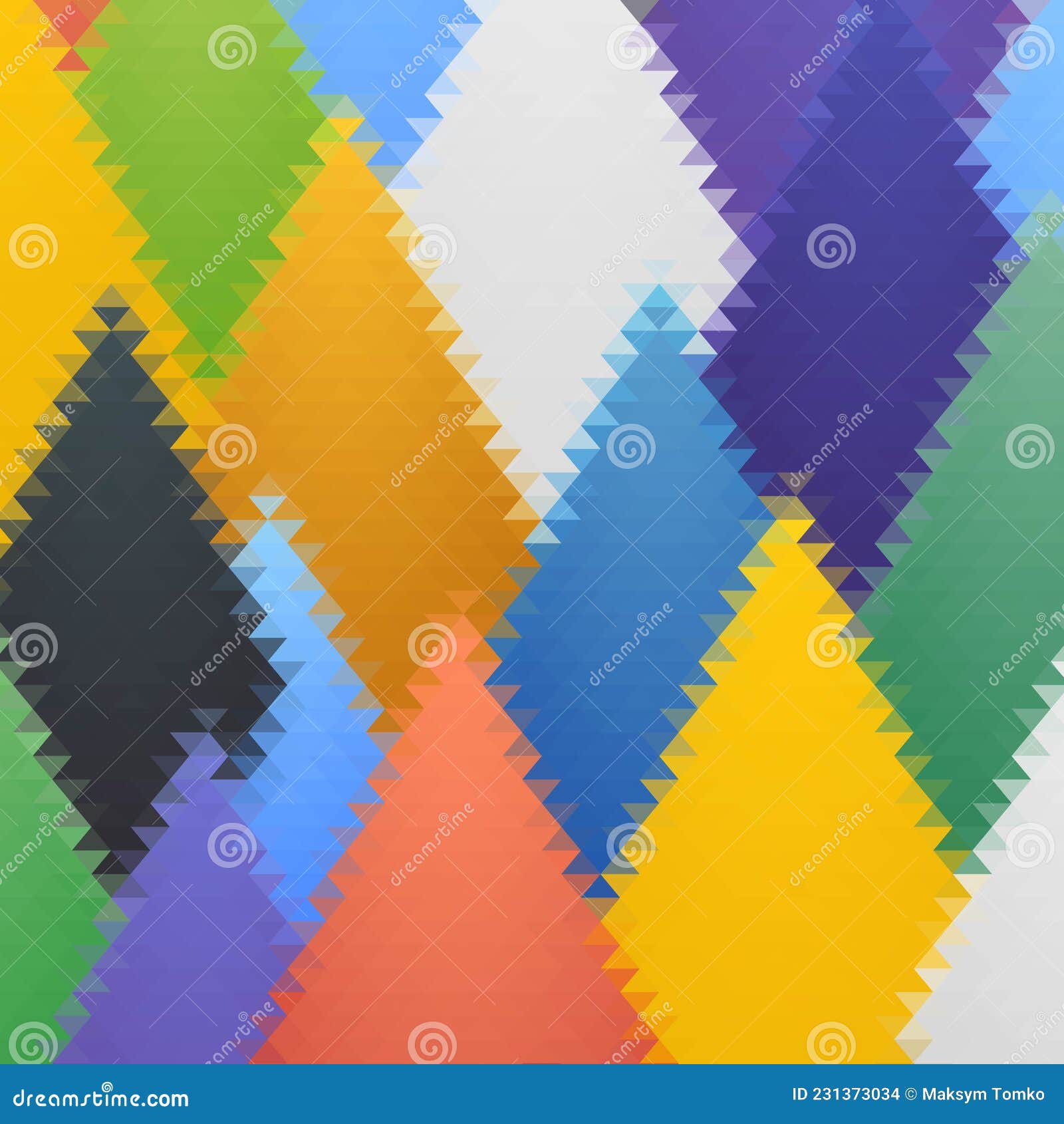 Colored Triangles of Different Color Shades. Abstract Vector Background ...