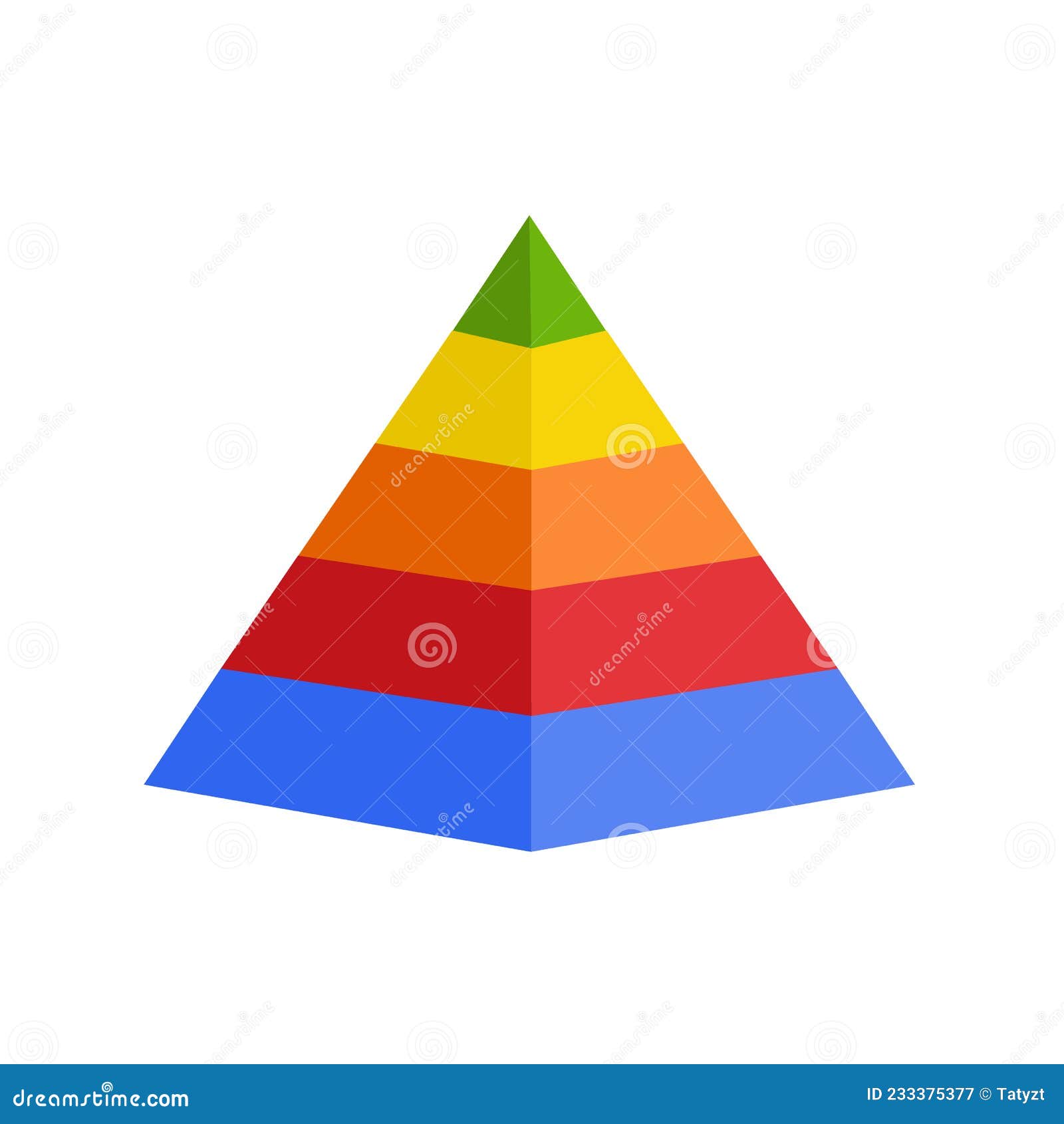 Colored Triangular Pyramid Infographic Presentation. Vector Object ...