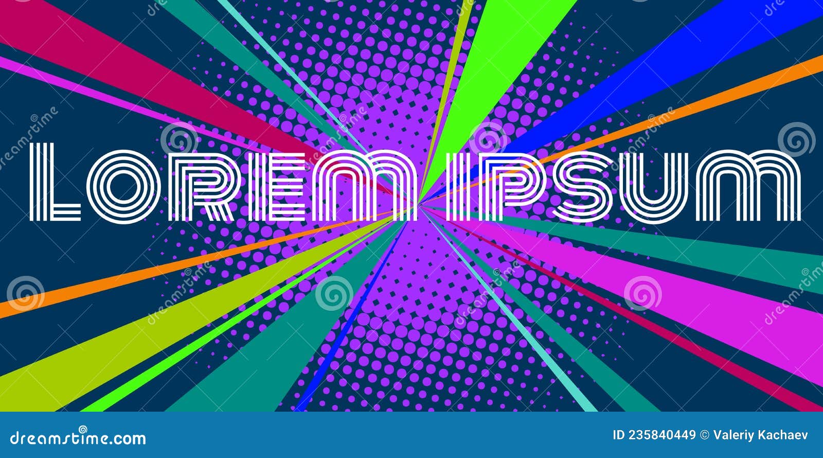 Colored Triangular Rays Disco Background, Retro Abstract Figures Stock ...