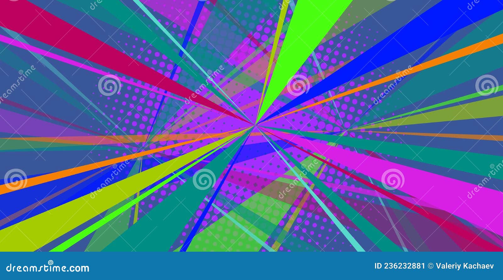 Colored Triangular Rays Disco Background, Retro Abstract Figures Stock ...