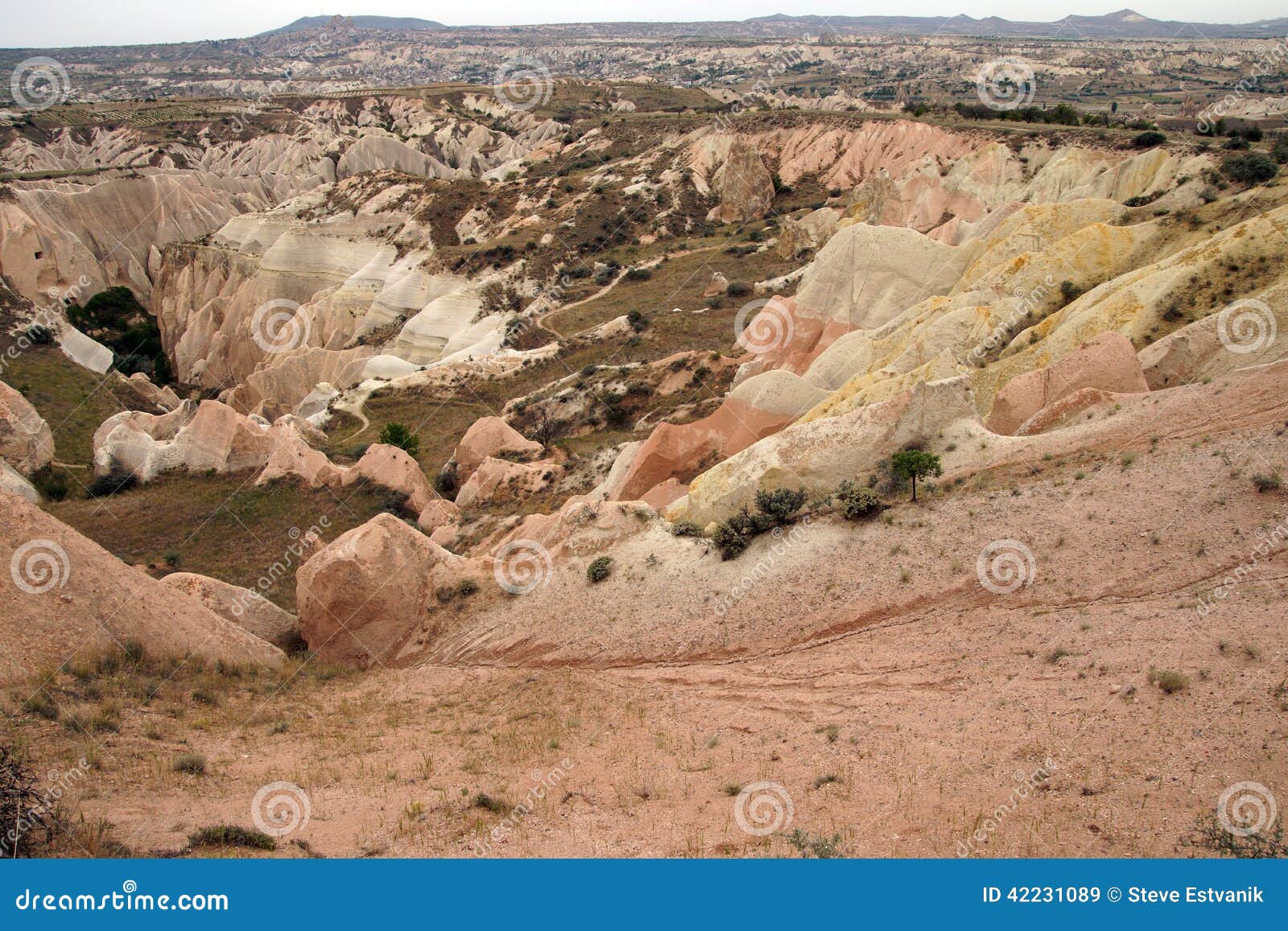 Colored tufa formations stock image. Image of formation - 42231089