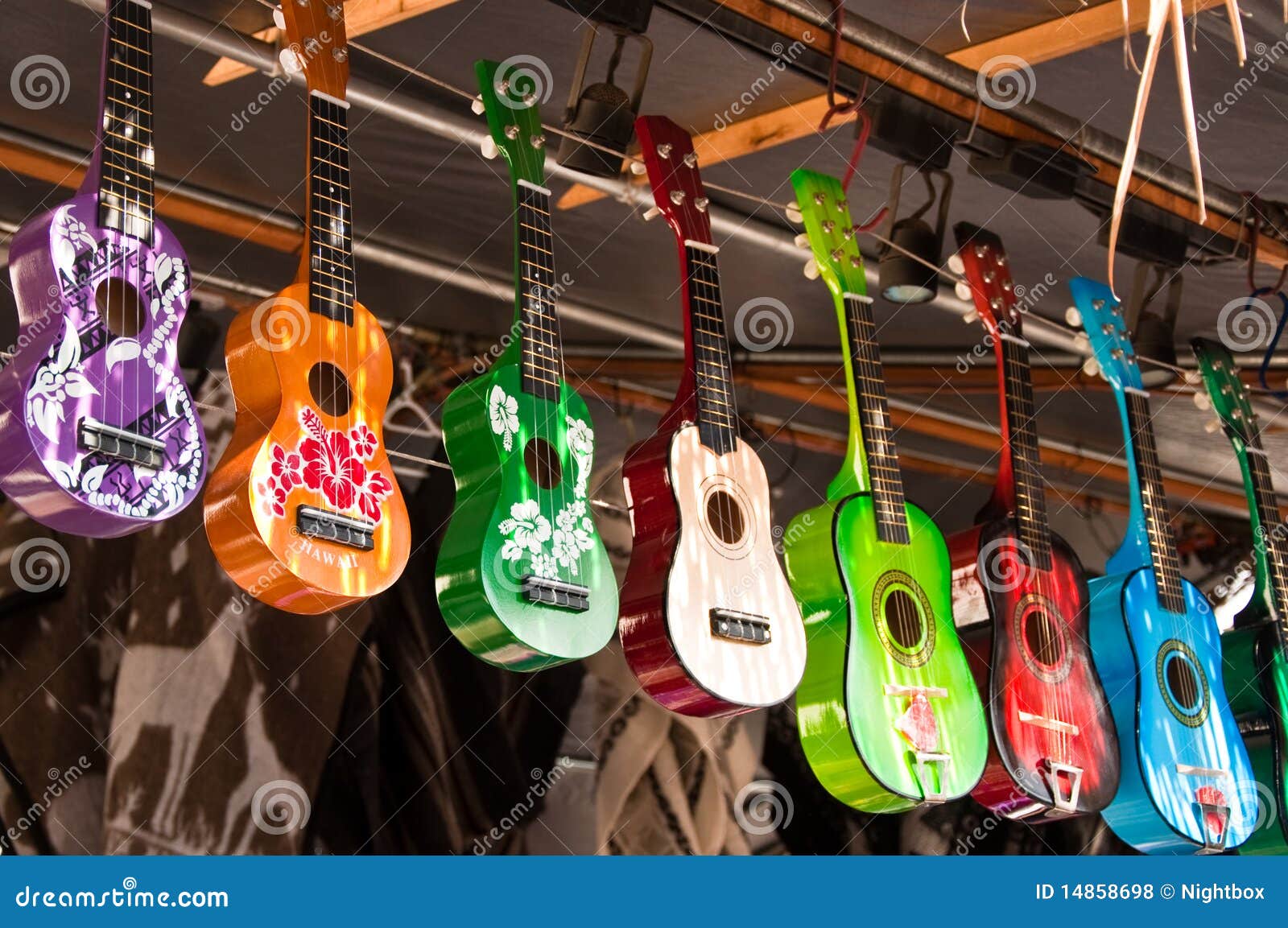 Colored ukulele stock photo. Image of play, guitar, colored - 14858698
