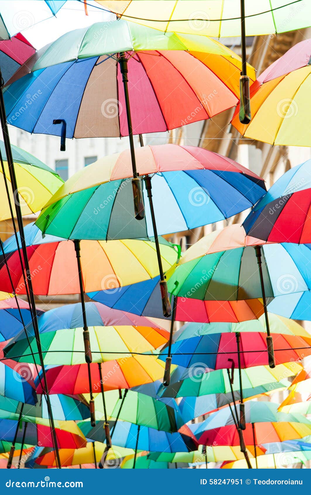 Colored umbrellas stock image. Image of craftsmanship - 58247951