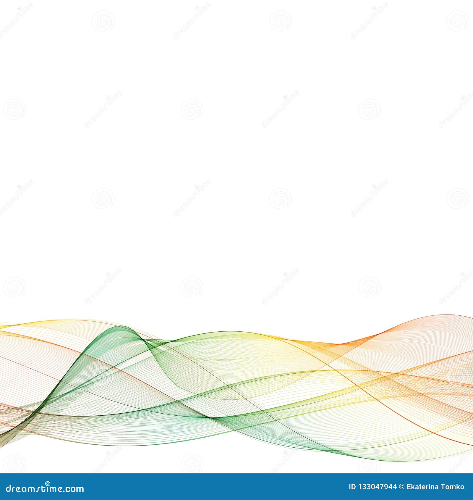 Colored Undulating Lines. Abstract Illustration. Vector Background ...