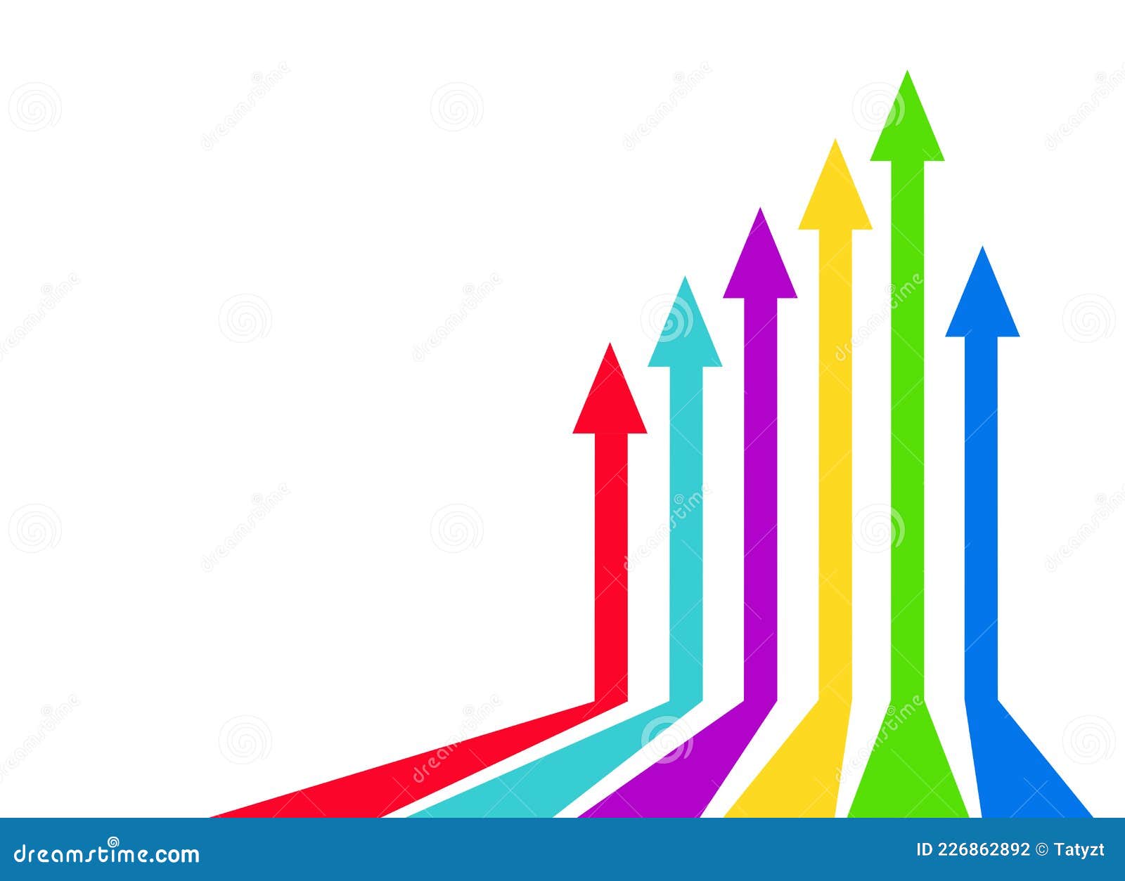 Up Arrow. Business Analytics. Percentage Growth. Colored Arrows ...