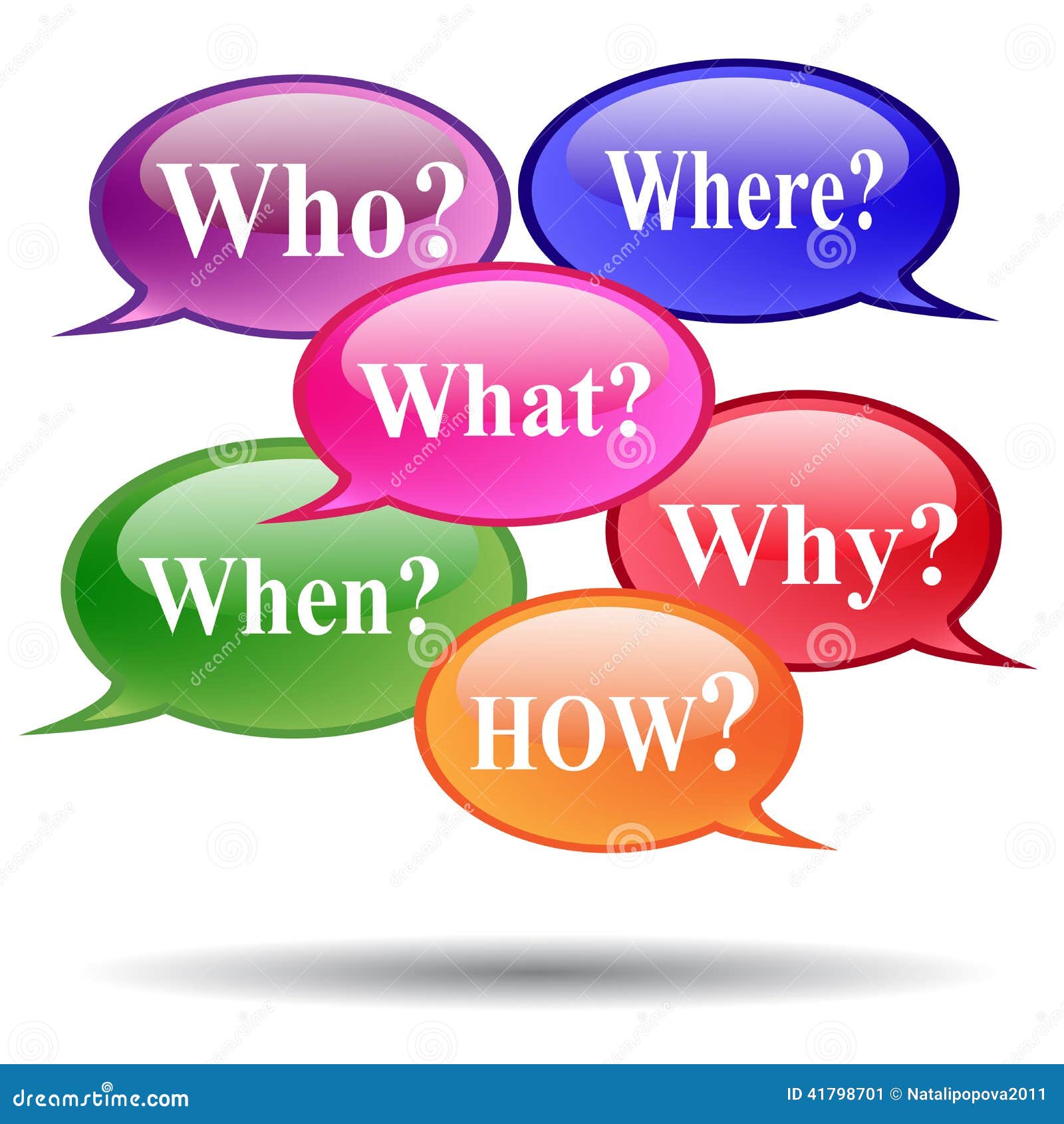 Colored Vector Icons with Questions. Stock Vector - Illustration of ...