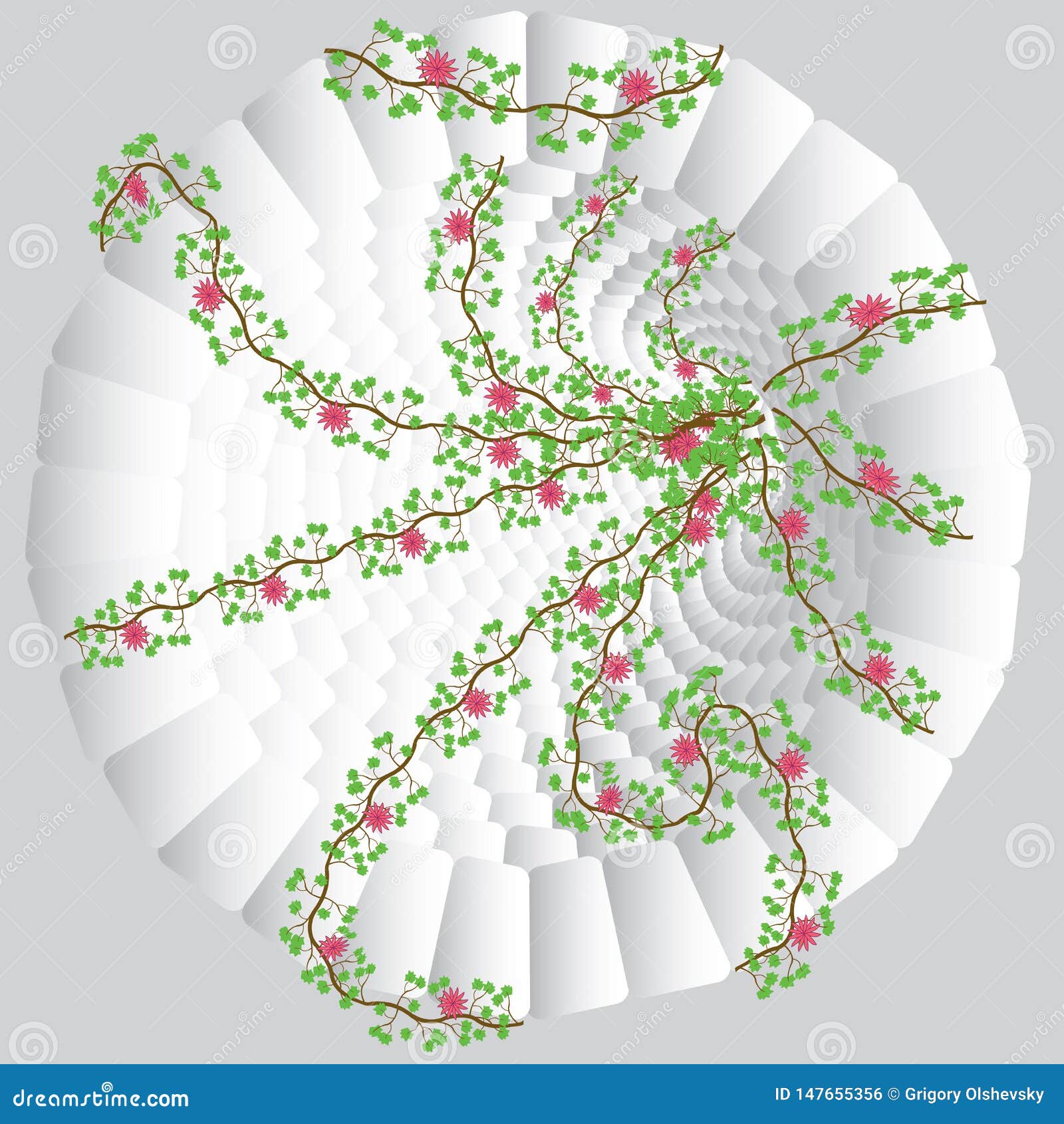 Colored Vector Spiral Pattern or Texture Stock Vector - Illustration of ...