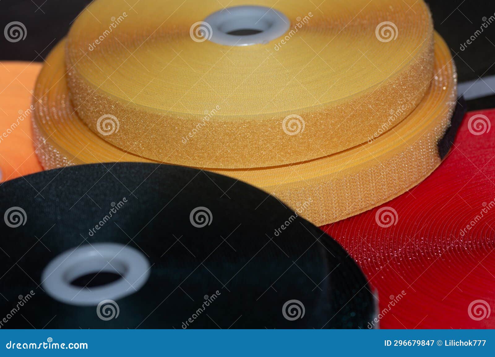 Colored Velcro Roll for Clothes and Other Accessories of Different ...