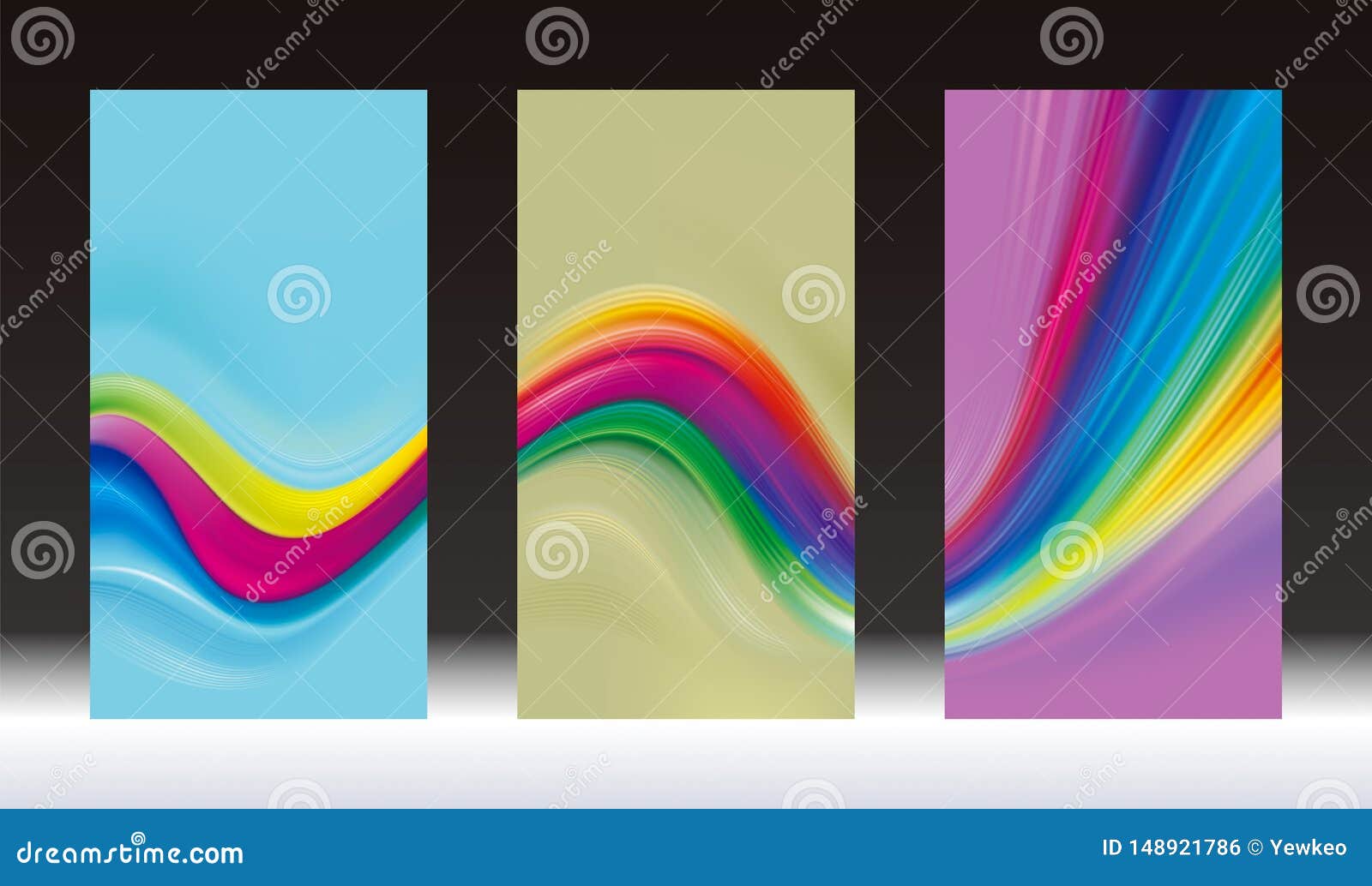 Colored Vertical Banners stock vector. Illustration of design - 148921786