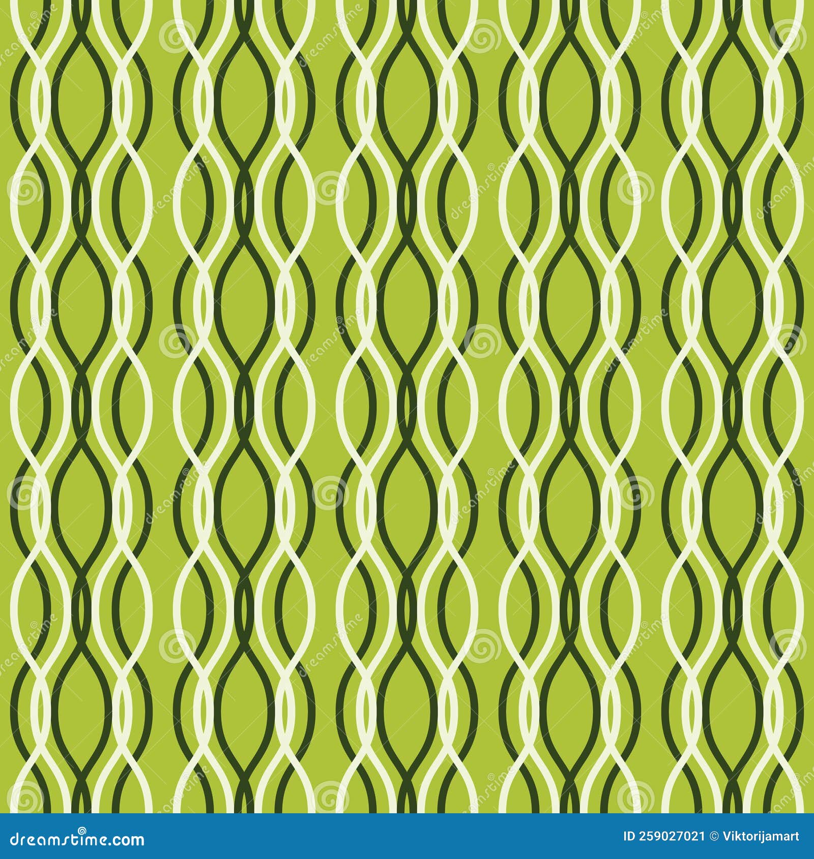 Colored Vertical Wavy Lines Intertwined on a Light Green Background ...